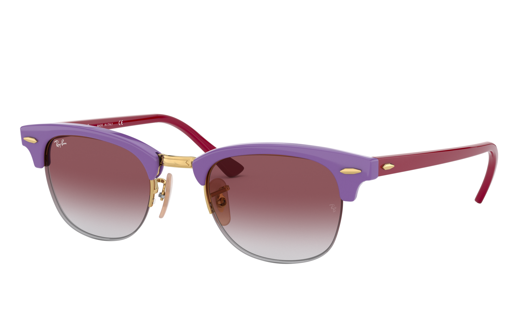 Rb4354 Sunglasses in Light Violet and Clear Gradient Dark Violet ...