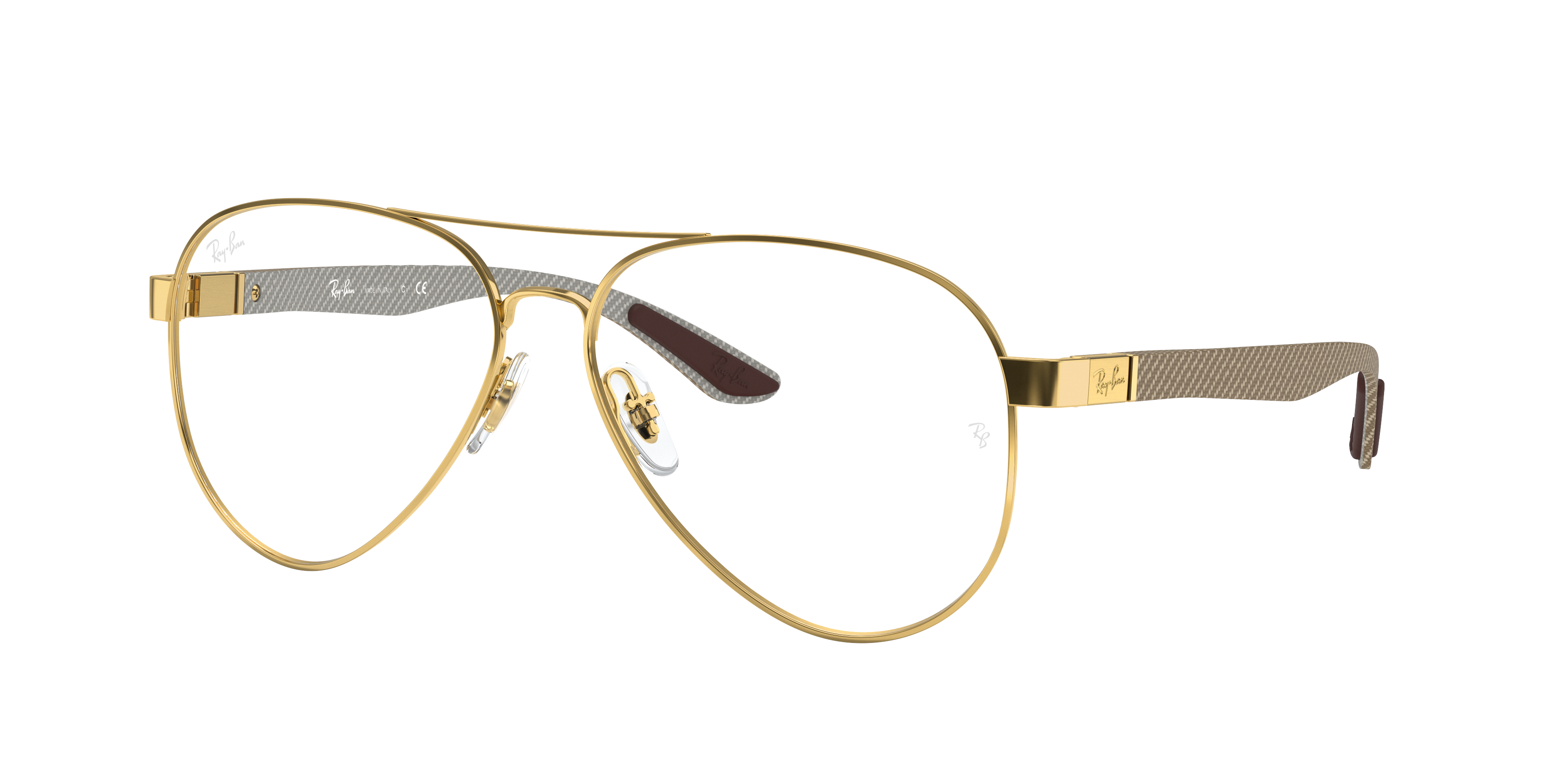 Rb8420 Optics Eyeglasses With Gold Frame Ray Ban Rb8420 Optics Eyeglasses With Gold Frame Ray Ban
