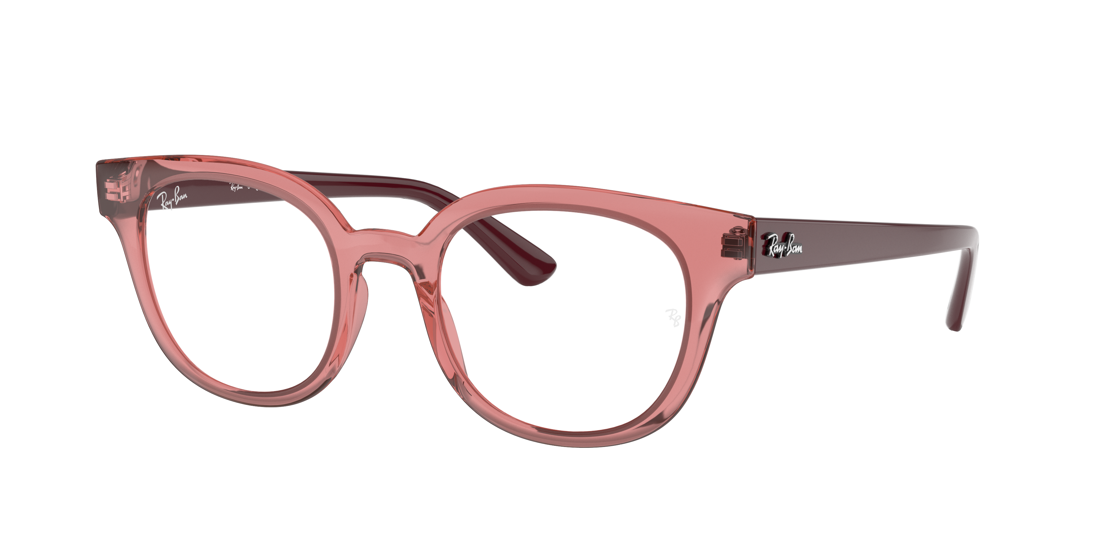 Rb4324v Optics Eyeglasses with Polished Transparent Red Frame (50-21 ...