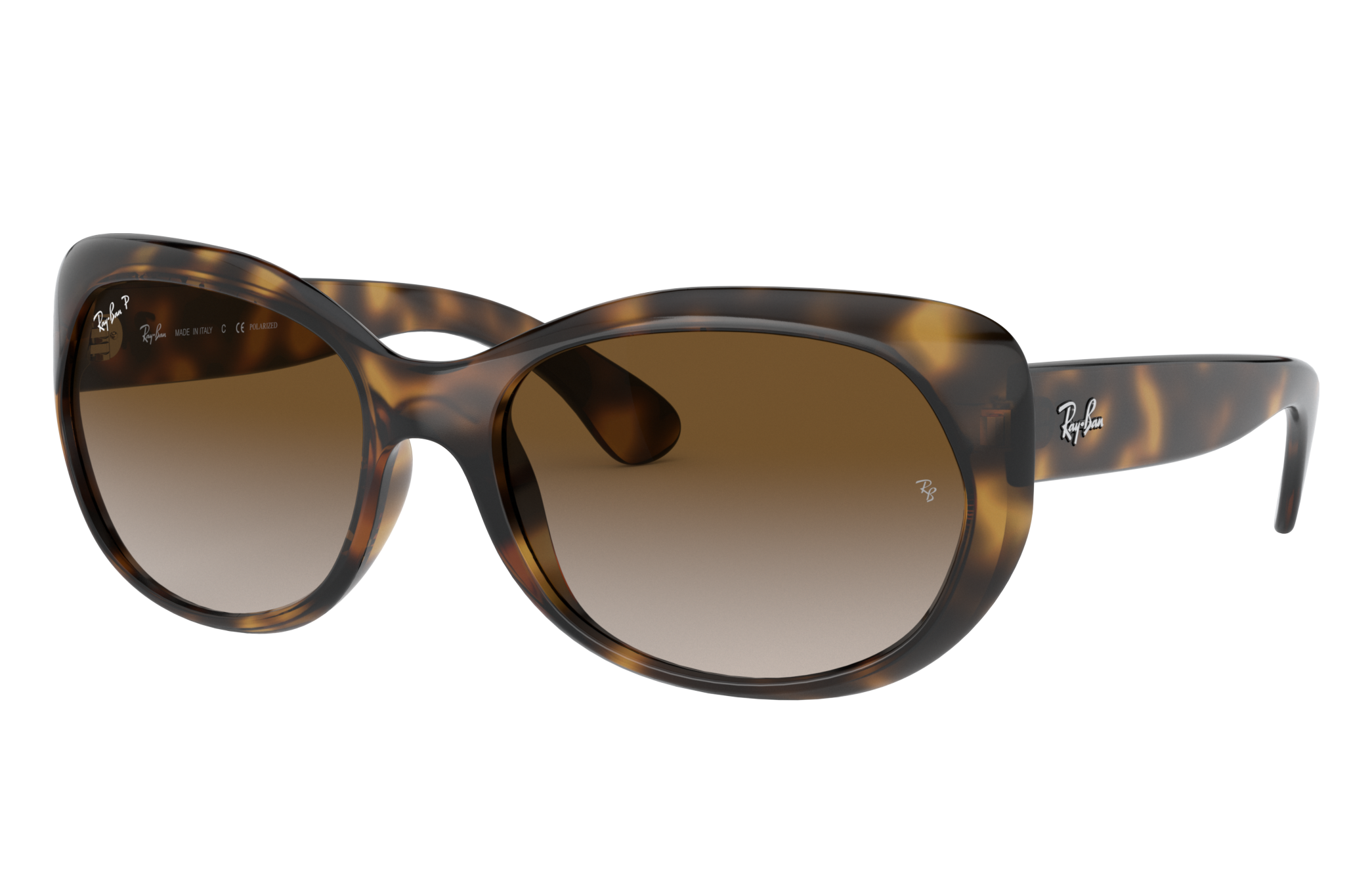 Light Havana Sunglasses in Polarized Brown Gradient and Rb4325f ...