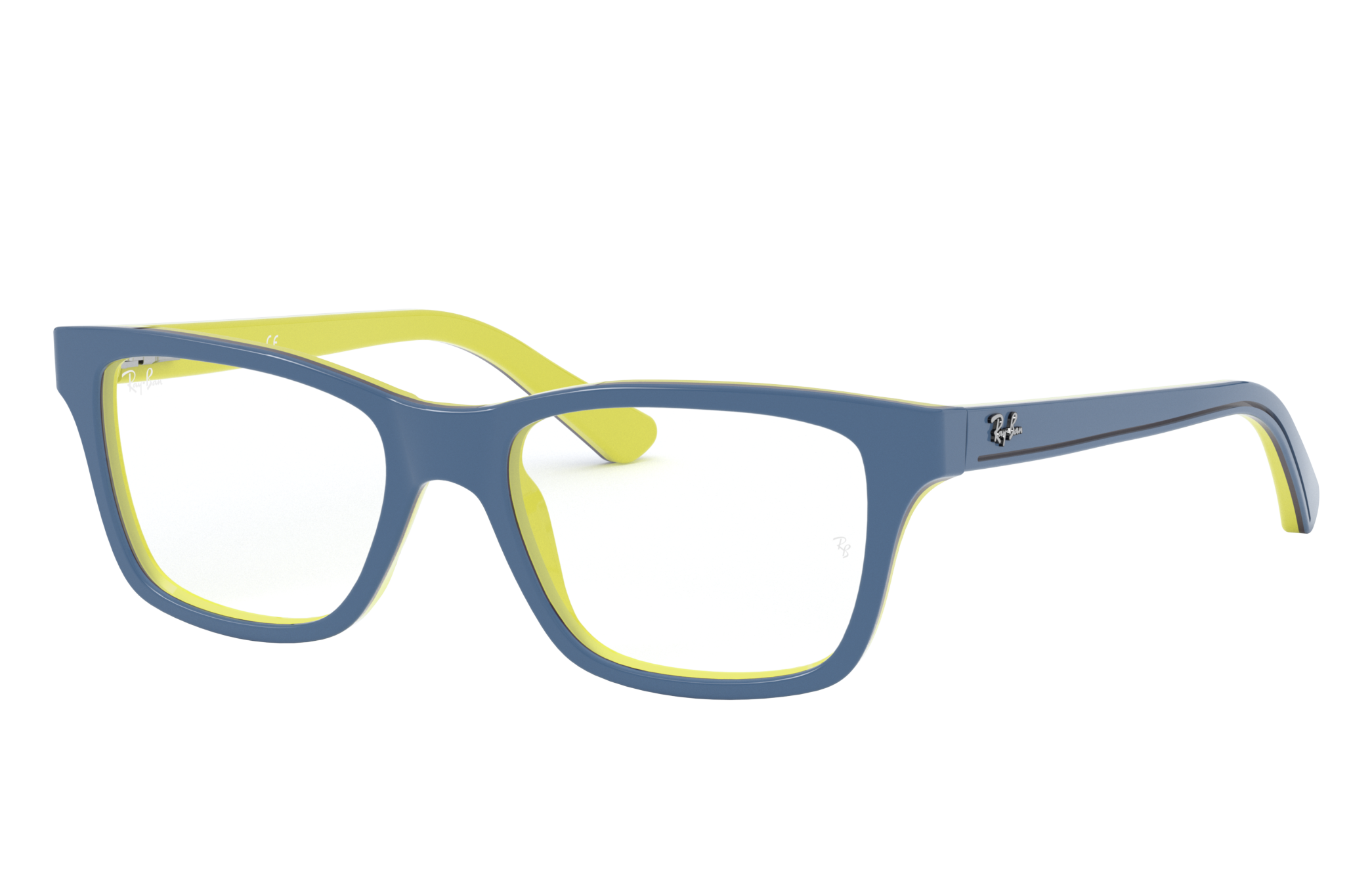 Rb1536 Optics Kids Eyeglasses with Blue On Yellow Black Frame - RY1536 ...