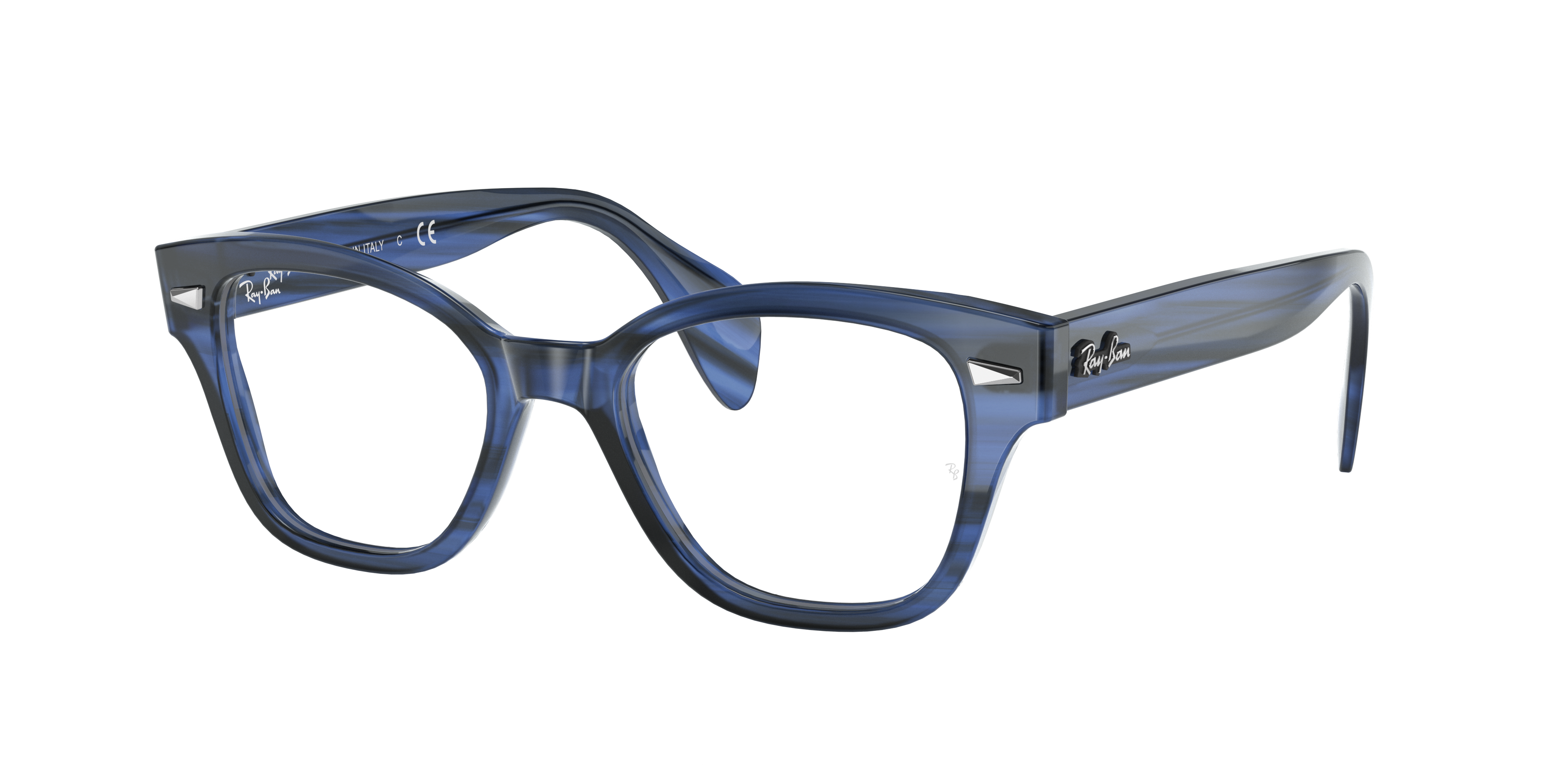 Rb0880 Optics Eyeglasses with Striped Blue Frame - RB0880 | Ray-Ban® US