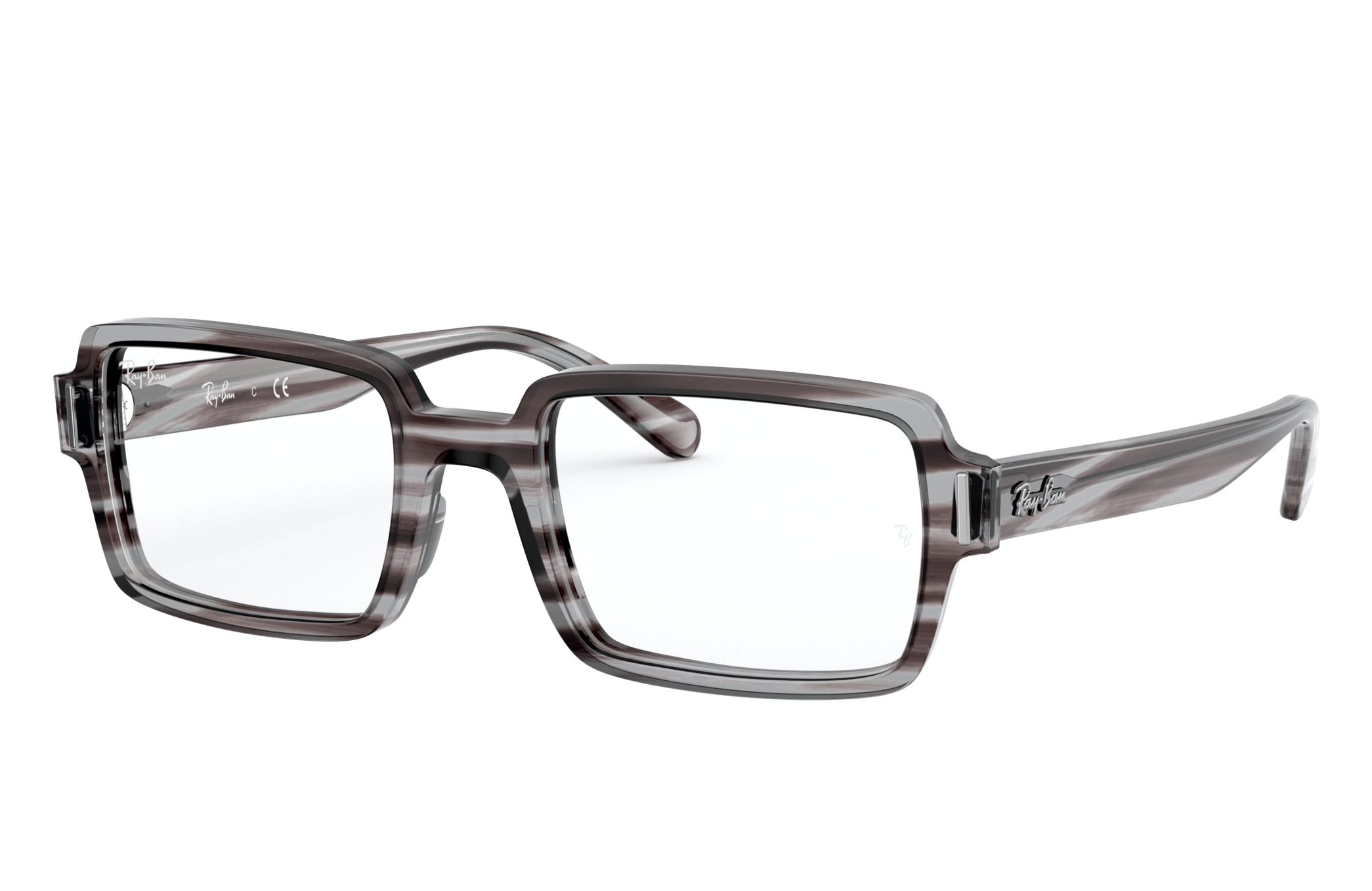 Benji Optics Eyeglasses with Striped Grey Frame - RB5473 | Ray-Ban®