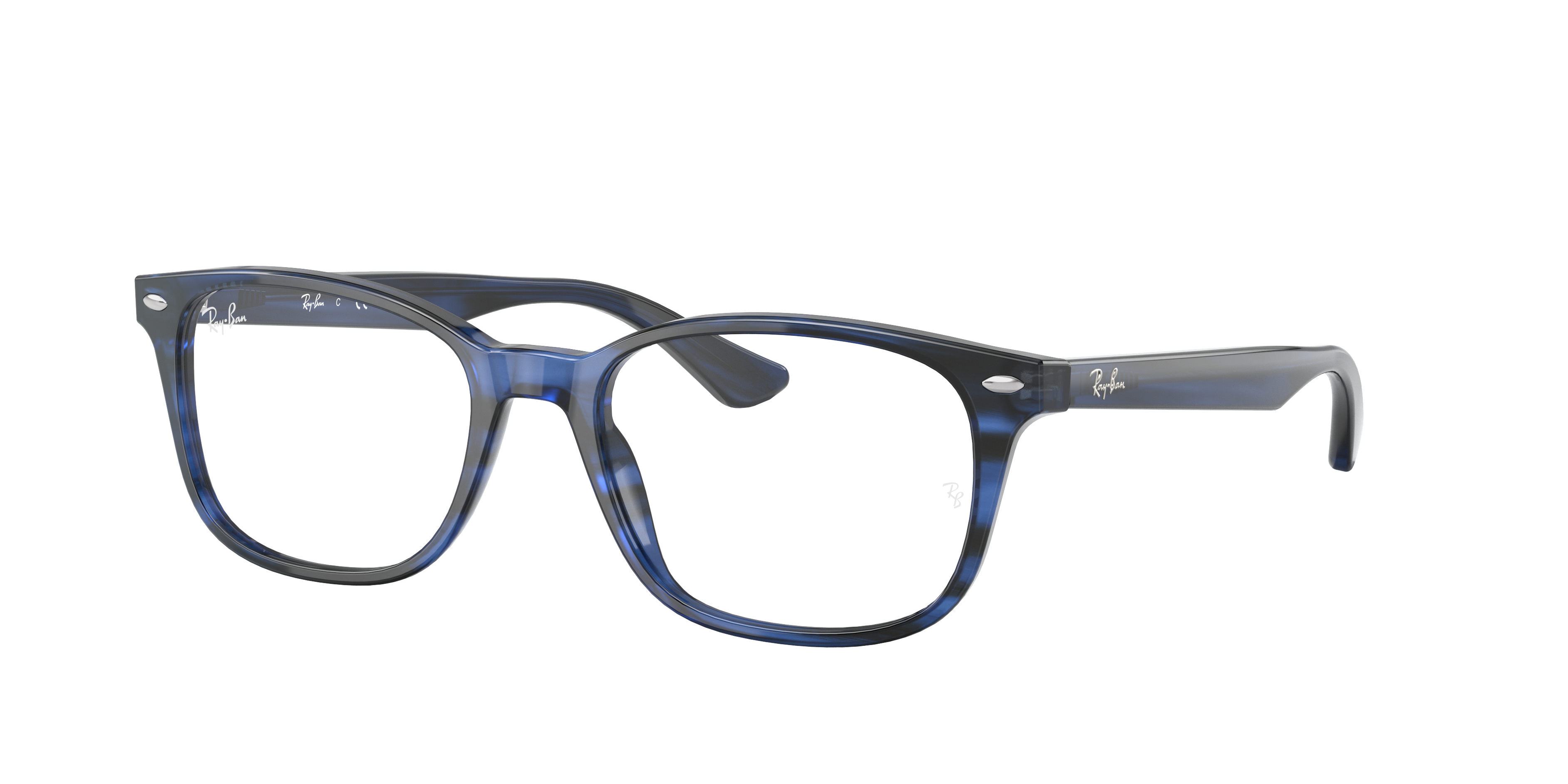 Rb5375 Optics Eyeglasses with Striped Blue Frame | Ray-Ban®