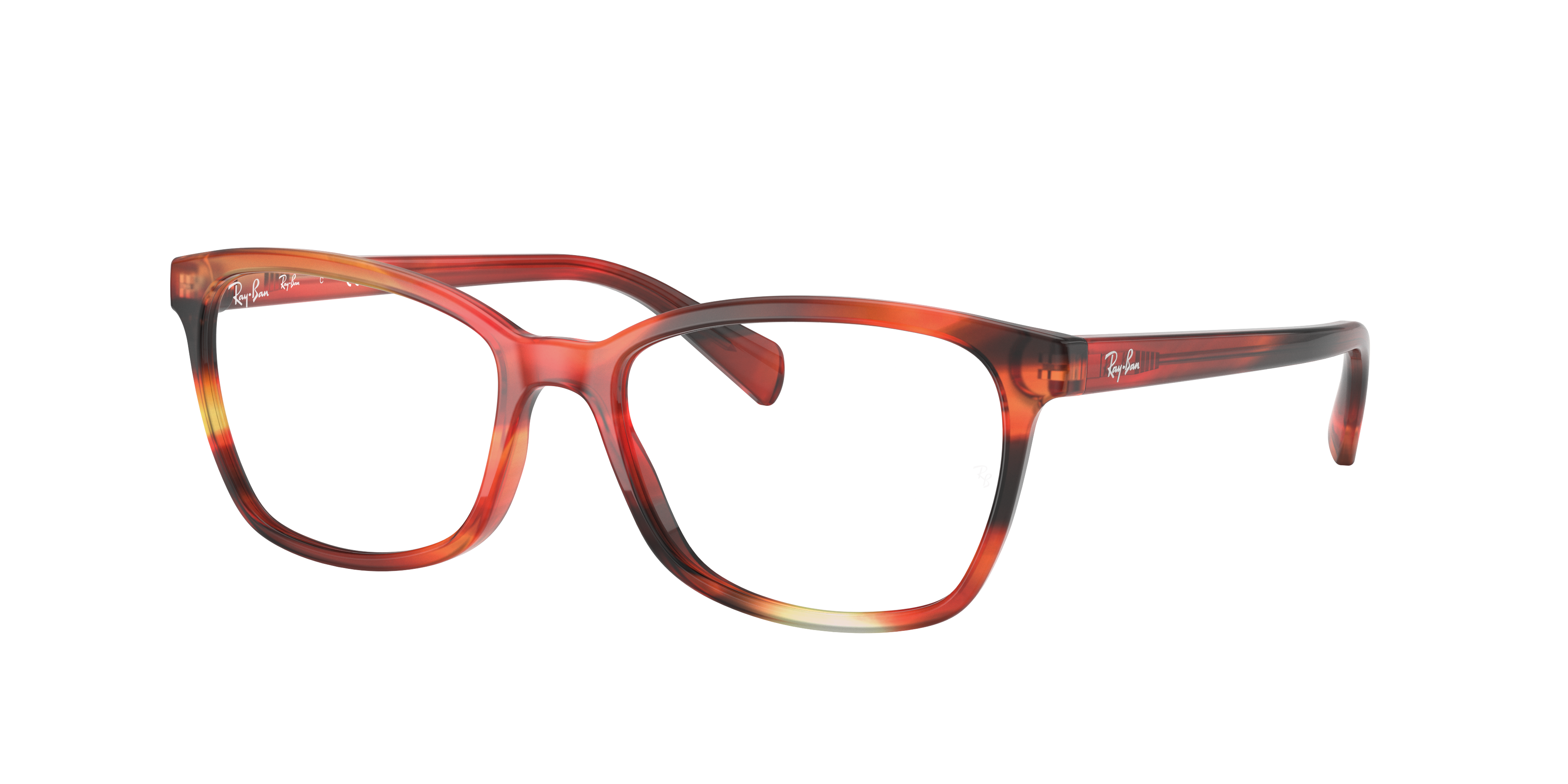 Rb5362 Optics Eyeglasses with Striped Brown Frame - RB5362 | Ray-Ban®