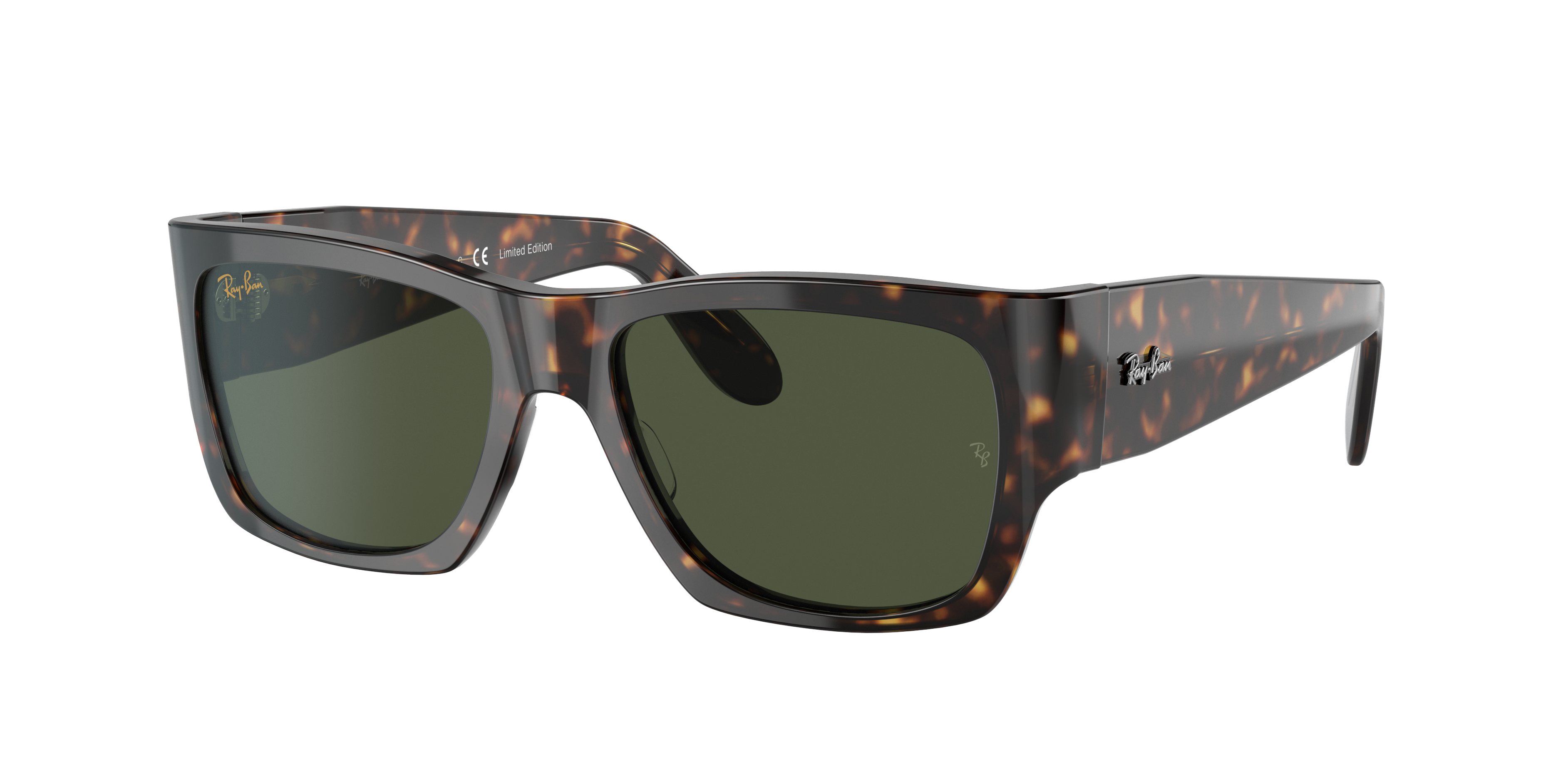 Nomad Reloaded Sunglasses in Shiny Havana and G-15 Green - RB2187 | Ray ...