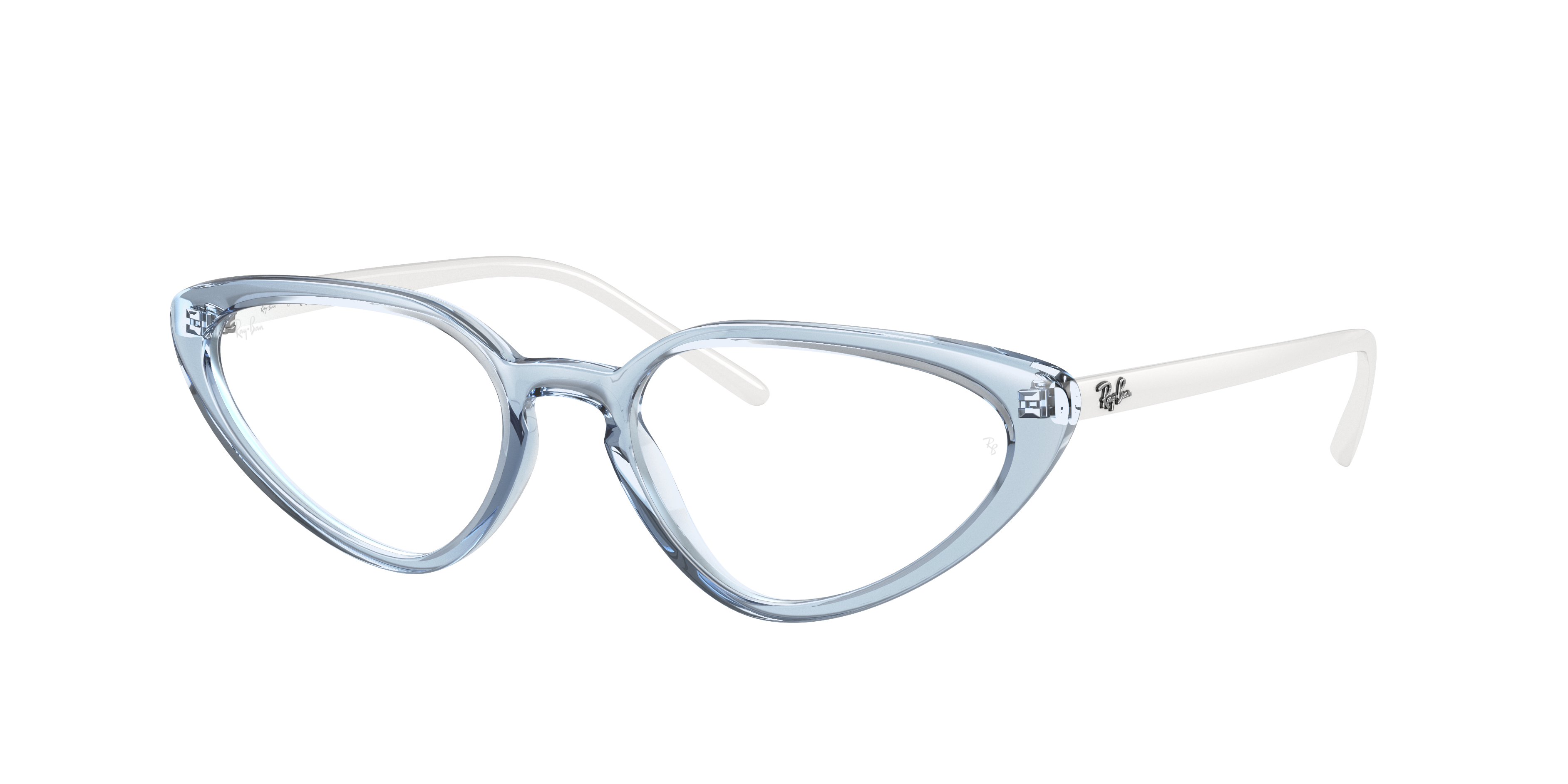 Rb7188 Optics Eyeglasses with Transparent Light Blue Frame - RB7188 ...