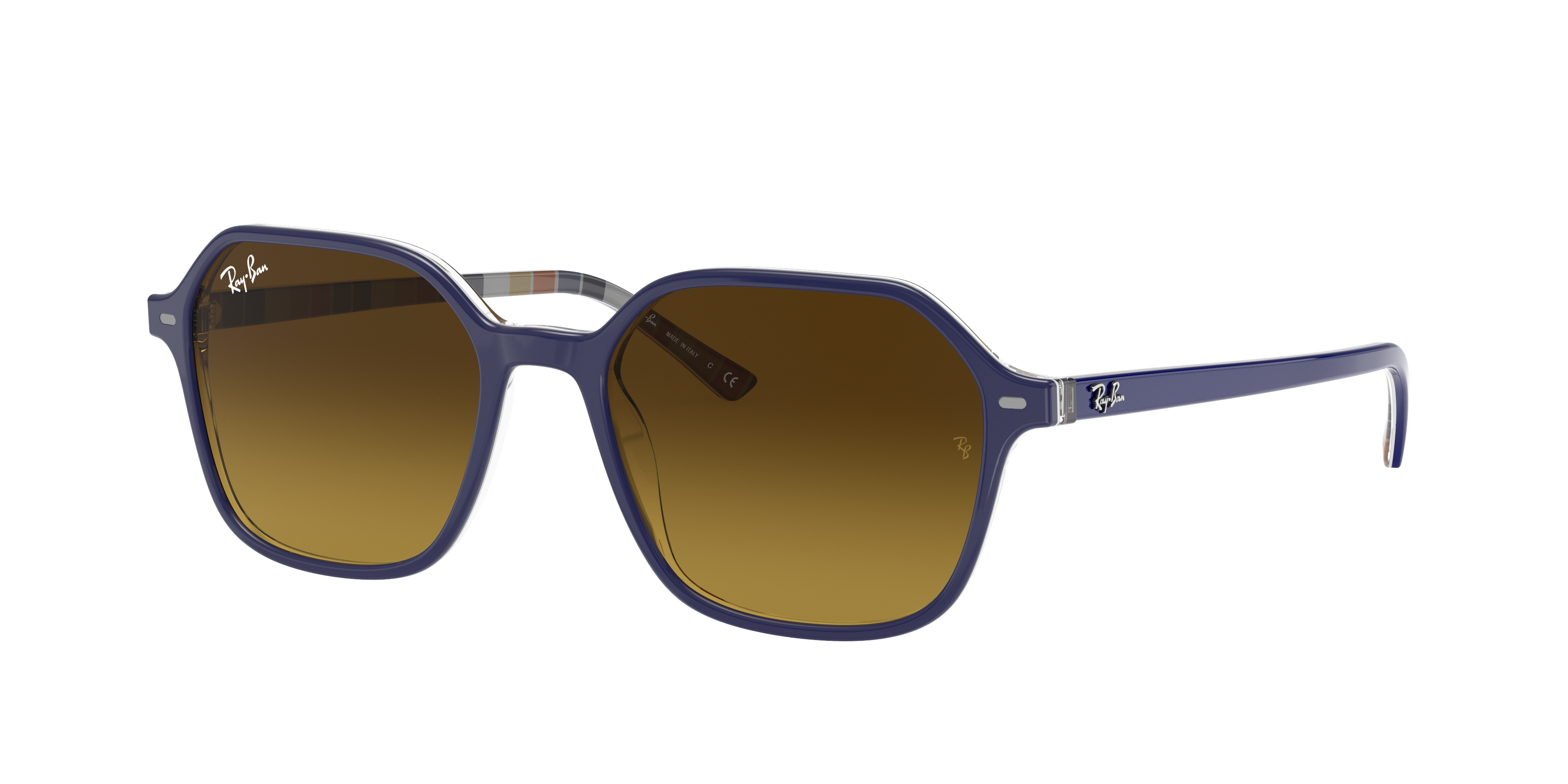 John Sunglasses in Blue and Brown Gradient Dark Brown - RB2194 | Ray-Ban®