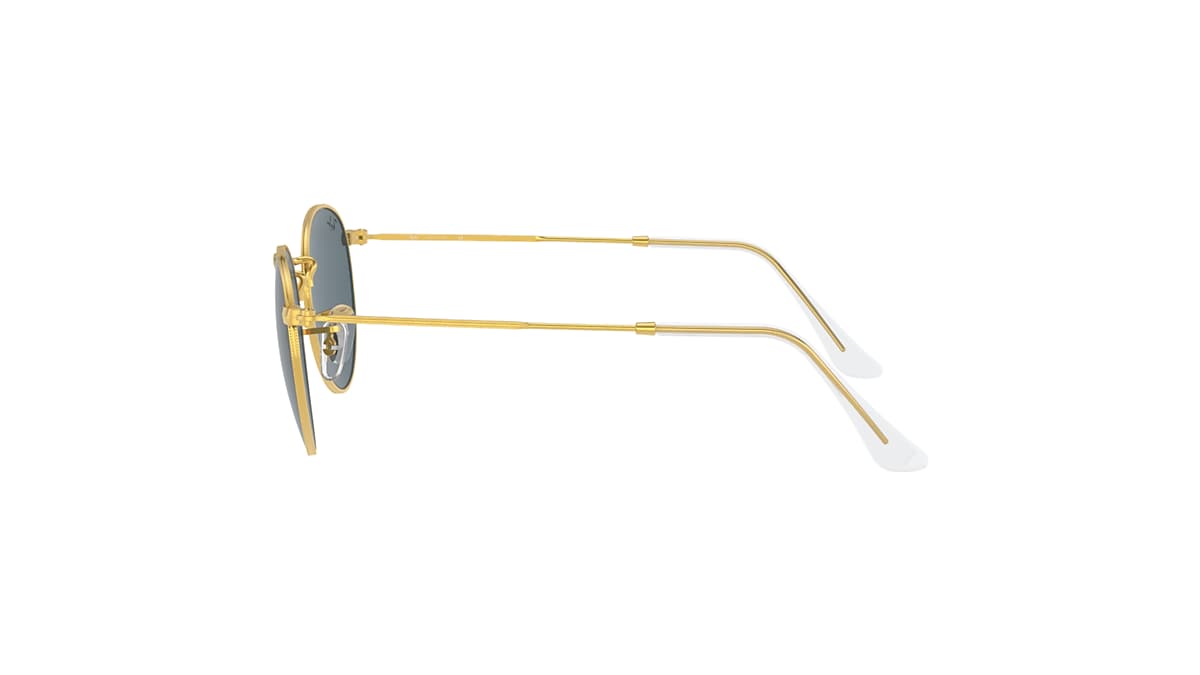 ROUND METAL LEGEND GOLD Sunglasses in Gold and Blue - RB3447 ROUND METAL LEGEND GOLD Sunglasses in Gold and Blue - RB3447