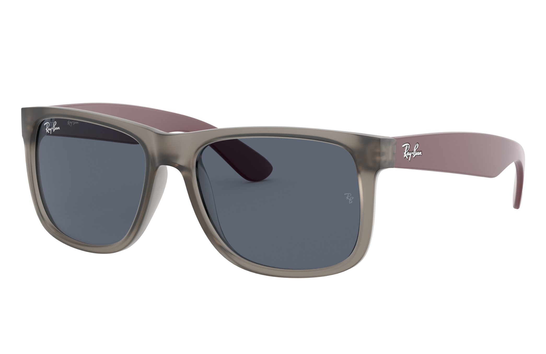 Transparent Grey Sunglasses in Dark Grey and Justin Color Mix - RB4165F ...