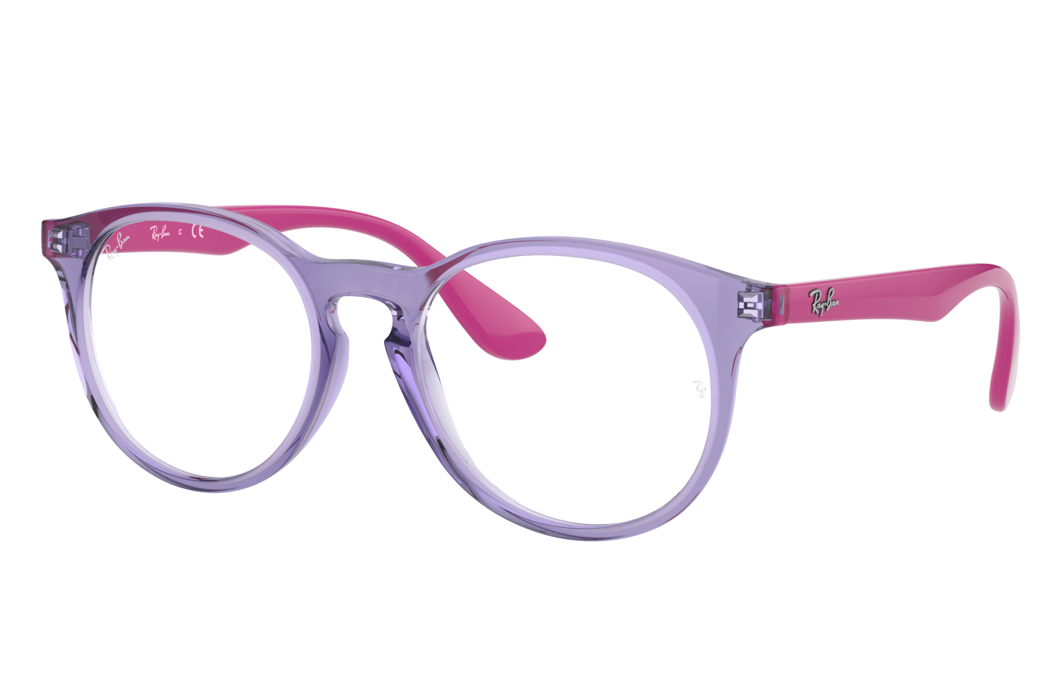Rb1554 Optics Kids Eyeglasses with Transparent Violet Frame - RY1554 ...