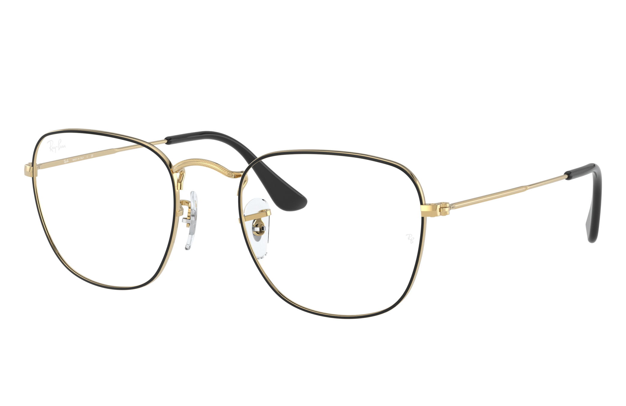 Frank Optics Eyeglasses with Black On Gold Frame - RB3857V | Ray-Ban®