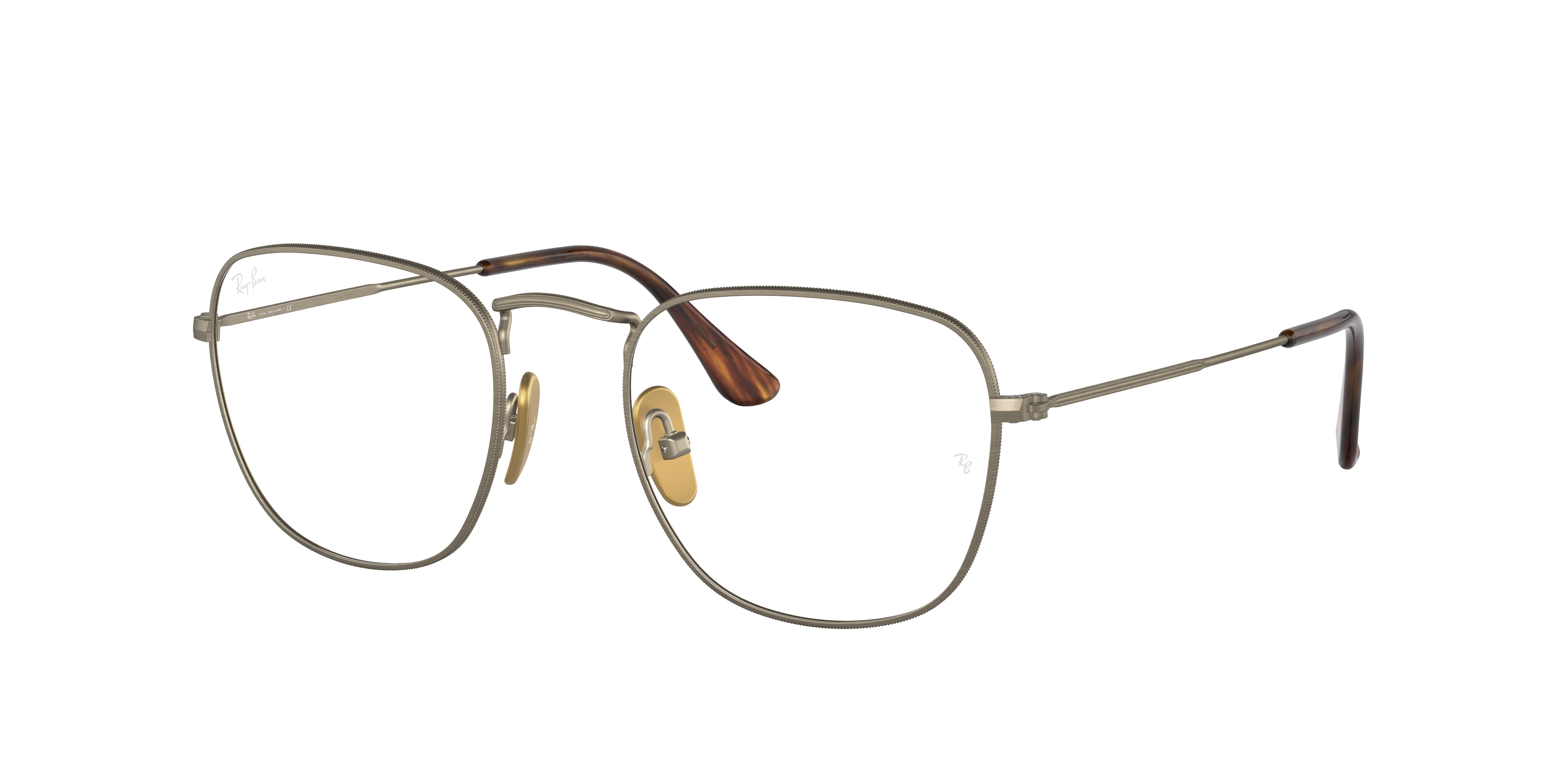 Frank Titanium Optics Eyeglasses with Polished Demigloss Antique Gold ...