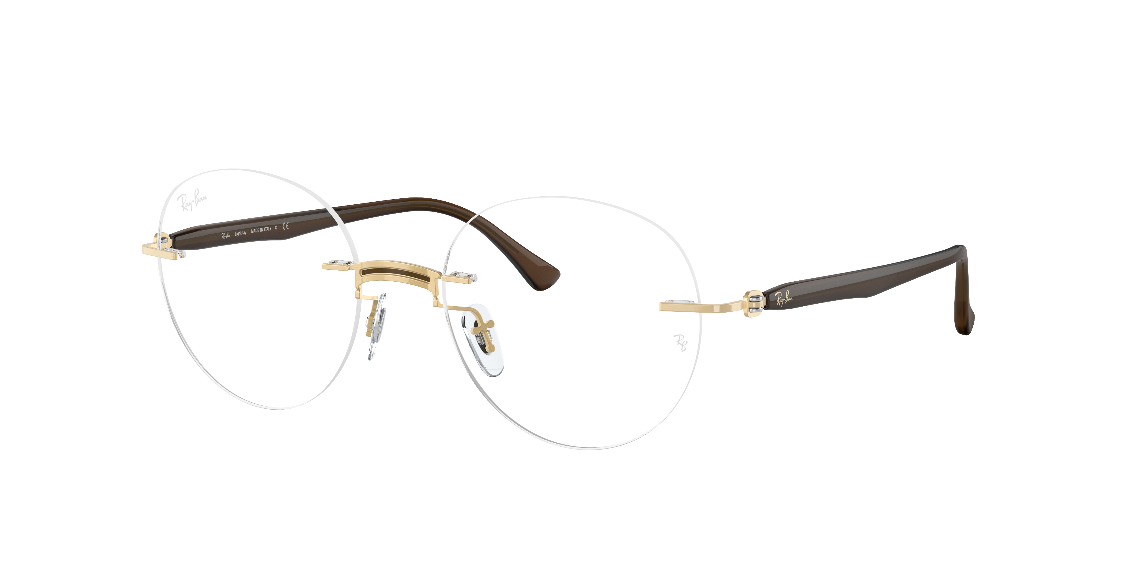 Rb8768 Optics Eyeglasses with Brown On Gold Frame - RB8768 | Ray-Ban®