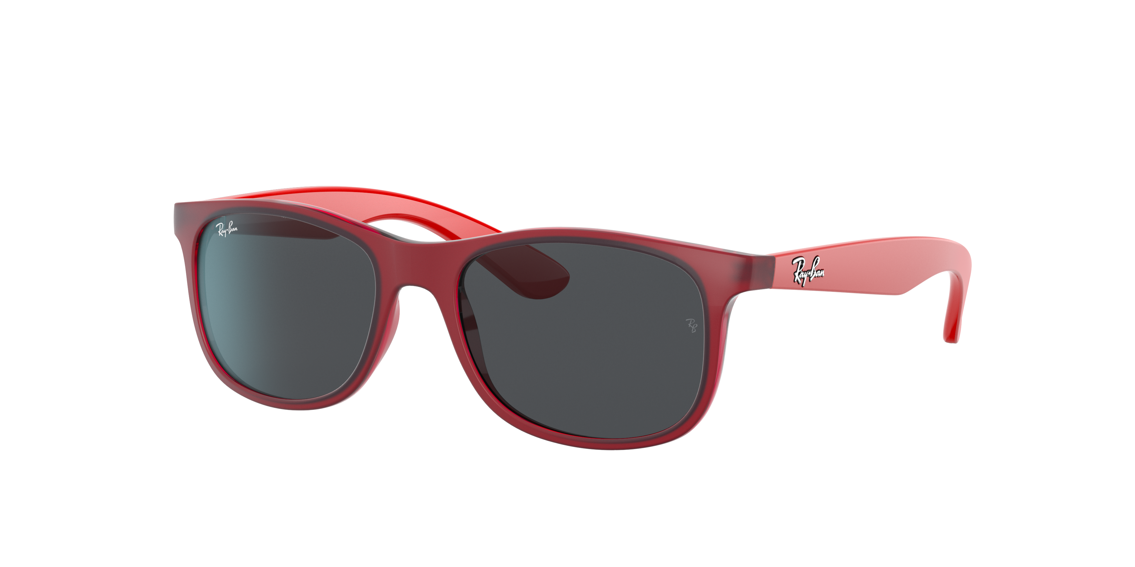 Transparent Red Sunglasses in Dark Grey and Rb9062s Kids - RB9062S ...