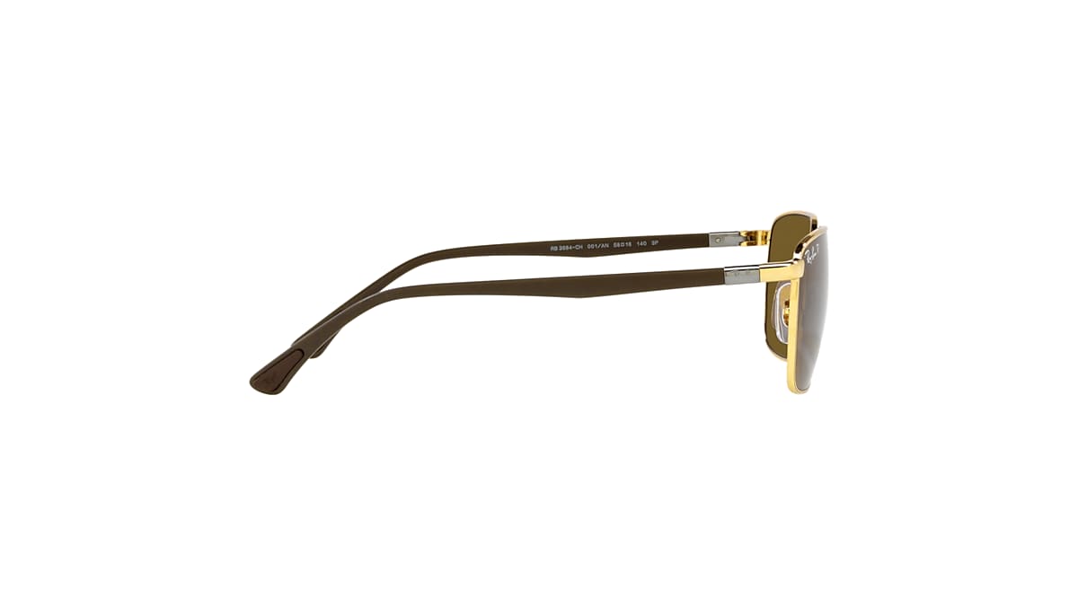 RB3684CH CHROMANCE Sunglasses in Arista Gold and Brown RB3684CH CHROMANCE Sunglasses in Arista Gold and Brown
