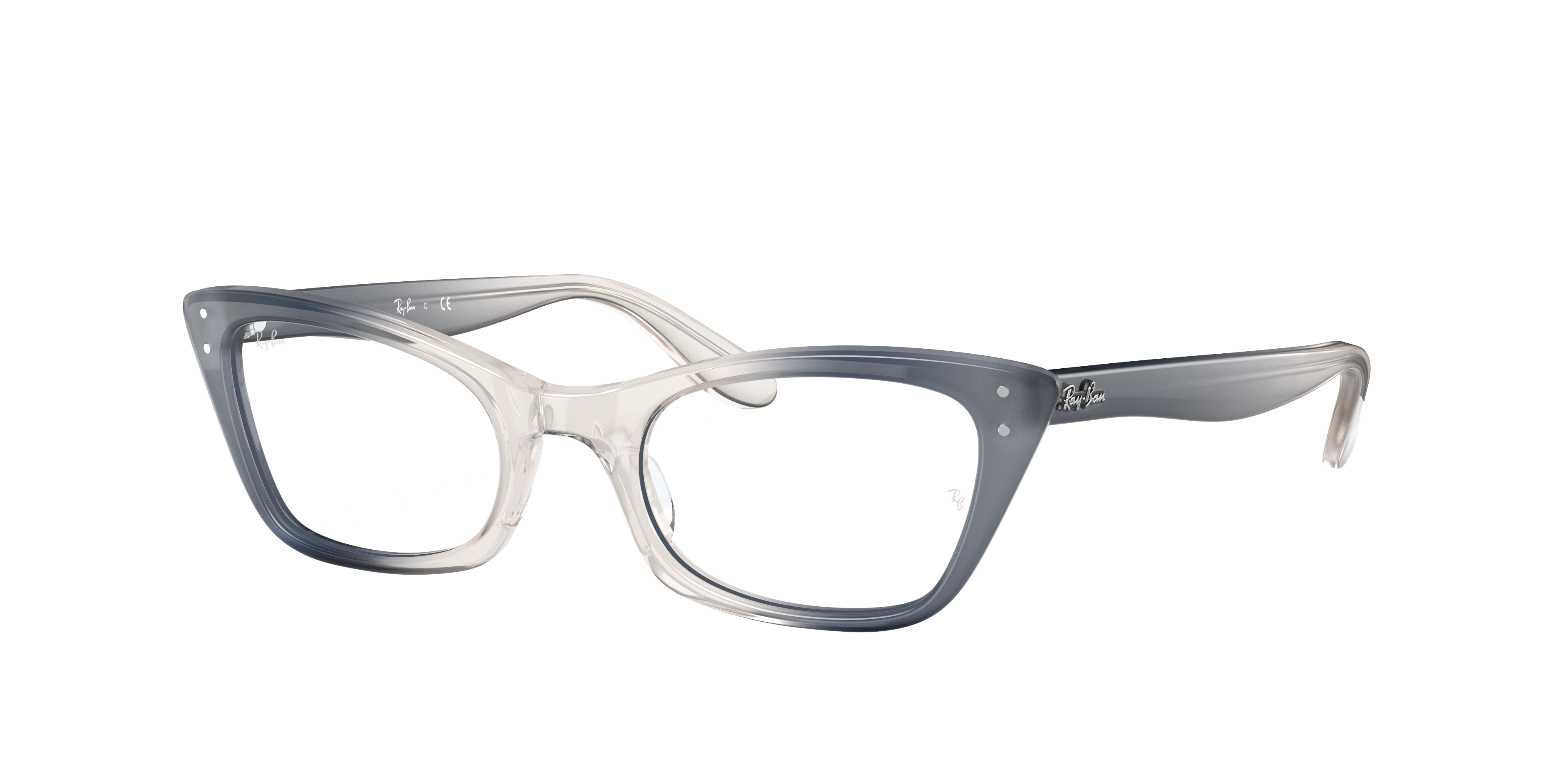 Lady Burbank Optics Eyeglasses with Transparent Blue Frame | Ray-Ban®
