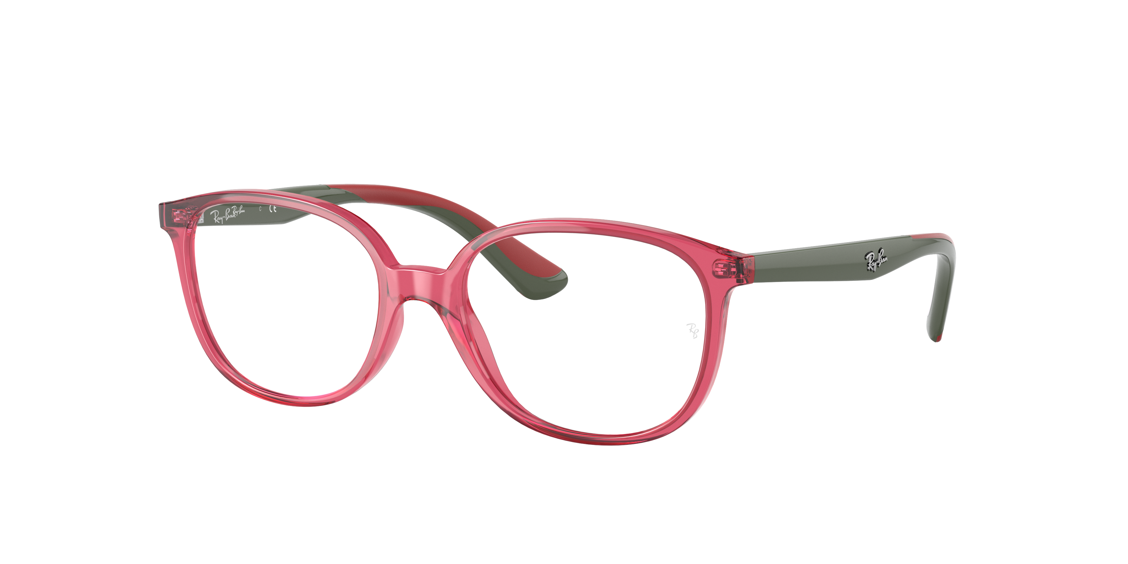 Rb1598 Optics Kids Eyeglasses with Transparent Red Frame - RY1598 | Ray ...