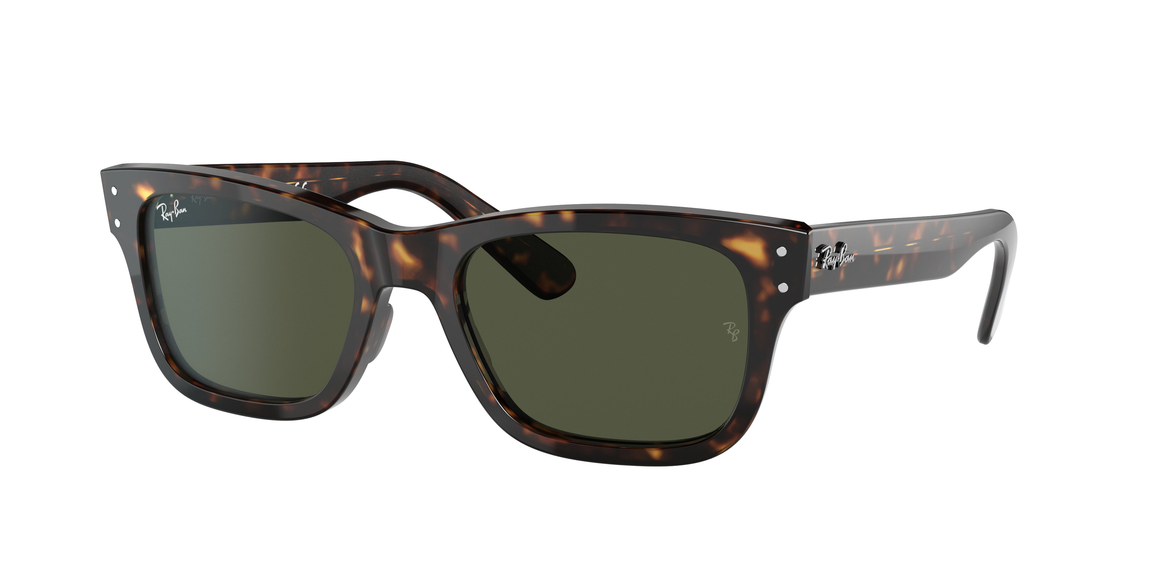 Burbank Sunglasses in Polished Havana and G-15 Green (55-20) - RB2283F ...