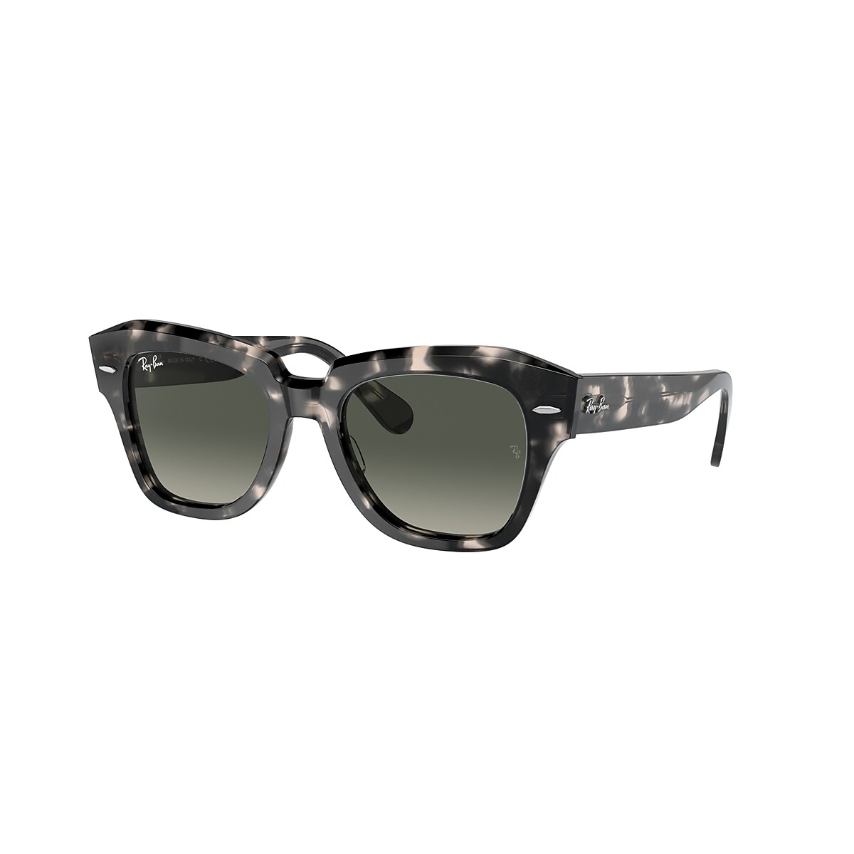 STATE STREET FLECK Sunglasses in Grey Havana and Grey Gradient RB2186 Ray Ban US