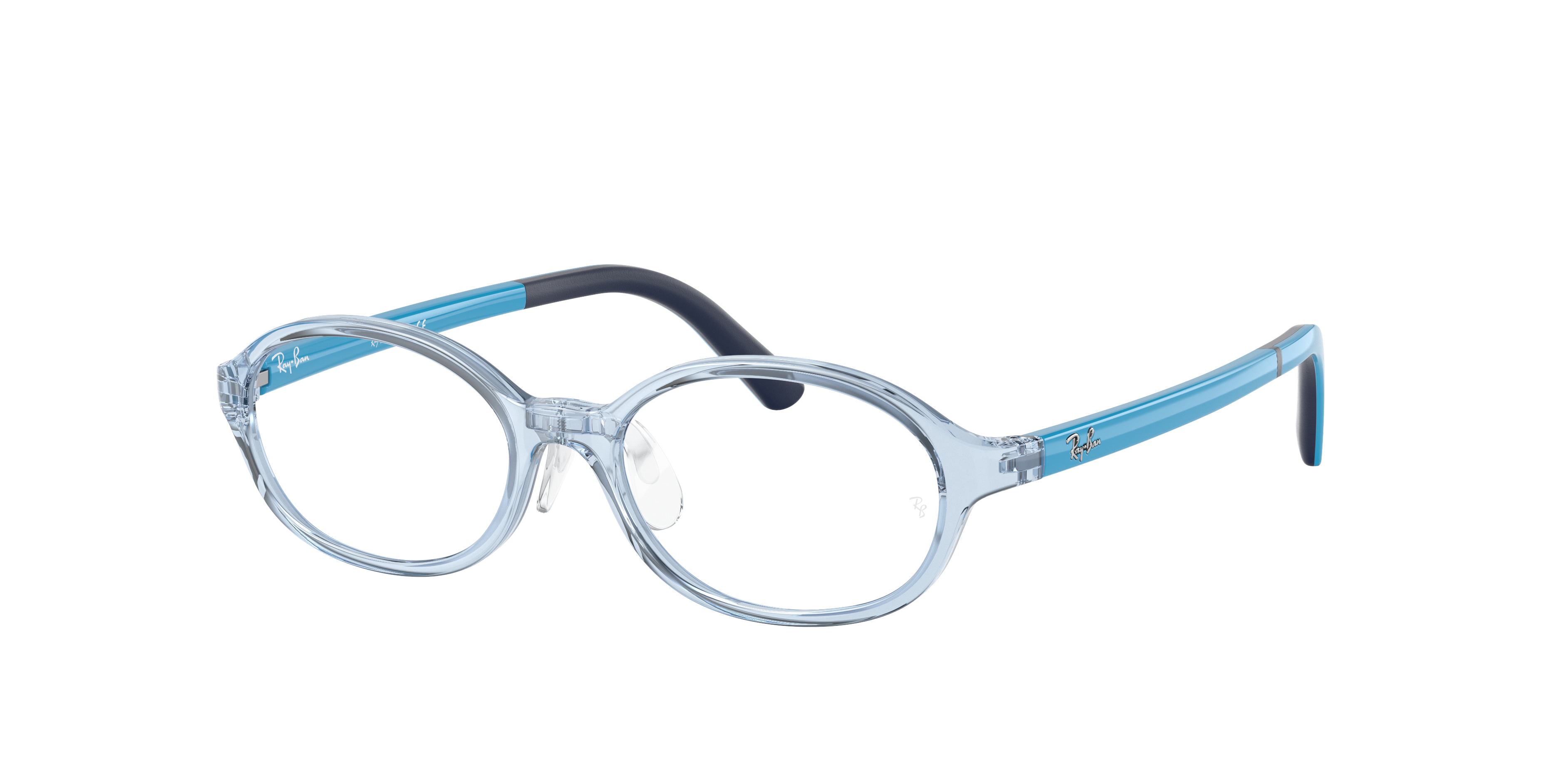 Rb1616d Optics Kids Eyeglasses with Polished Transparent Light Blue ...