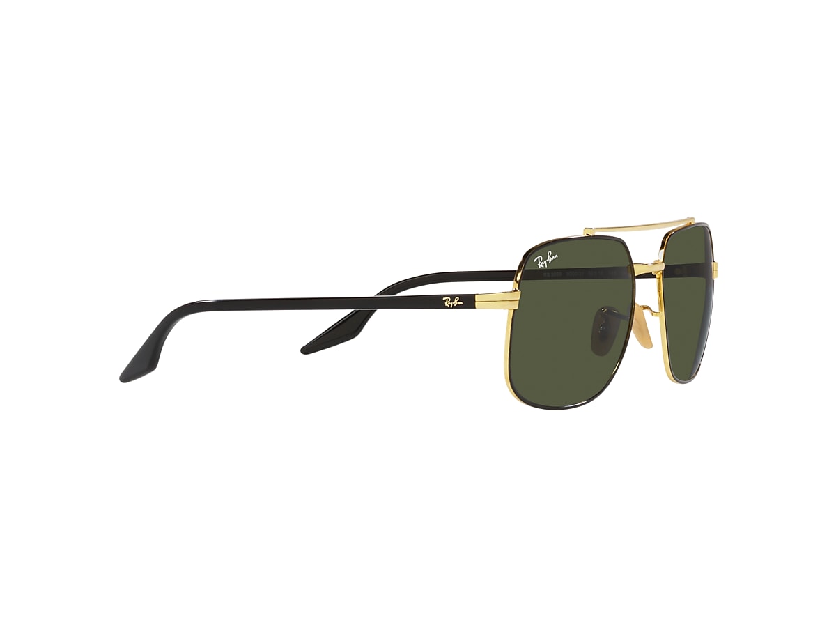RB3699 Sunglasses in Black On Gold and Green - RB3699 | Ray RB3699 Sunglasses in Black On Gold and Green - RB3699 | Ray