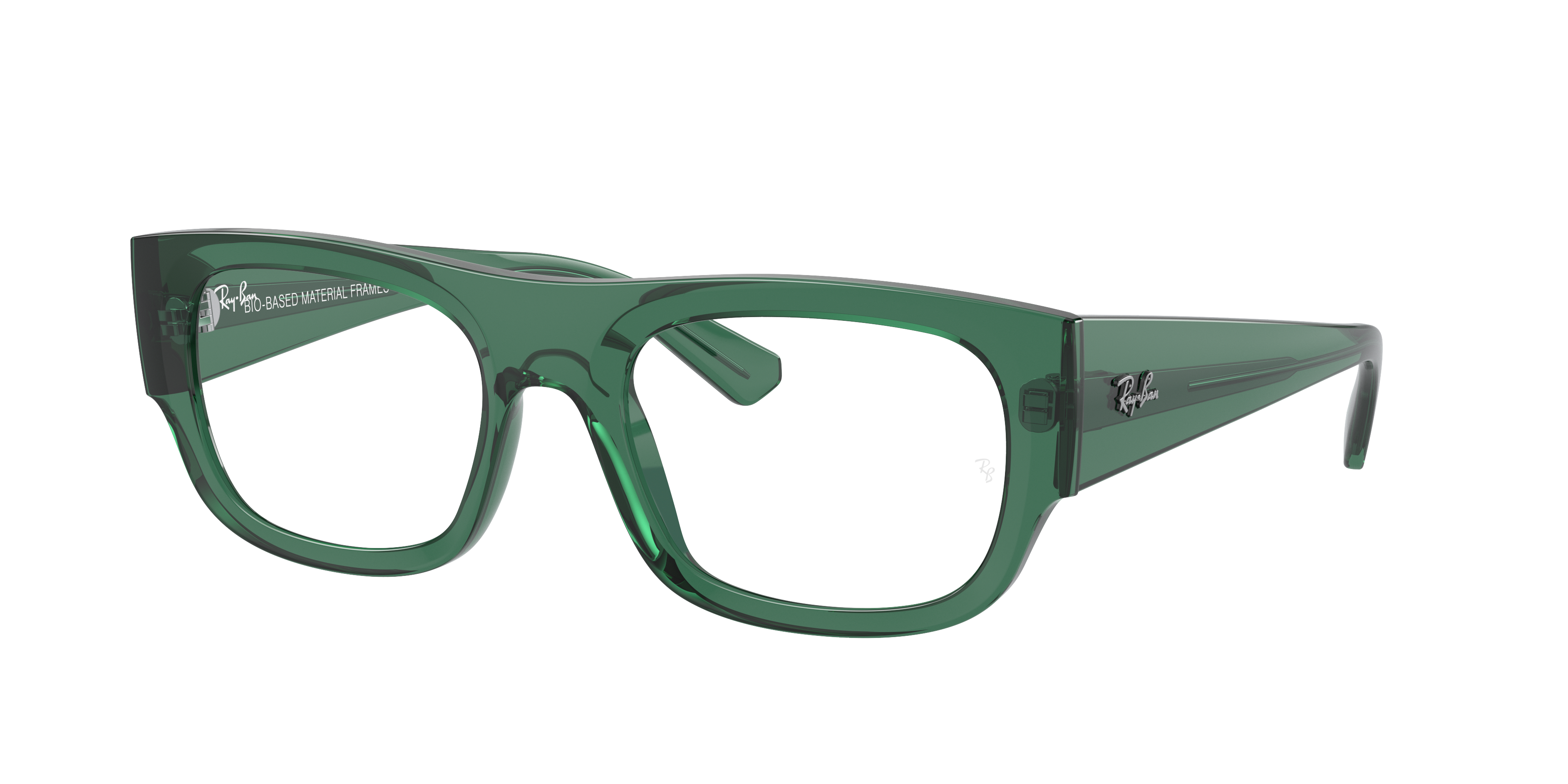 Kristin Optics Bio-based Eyeglasses with Polished Transparent Green ...