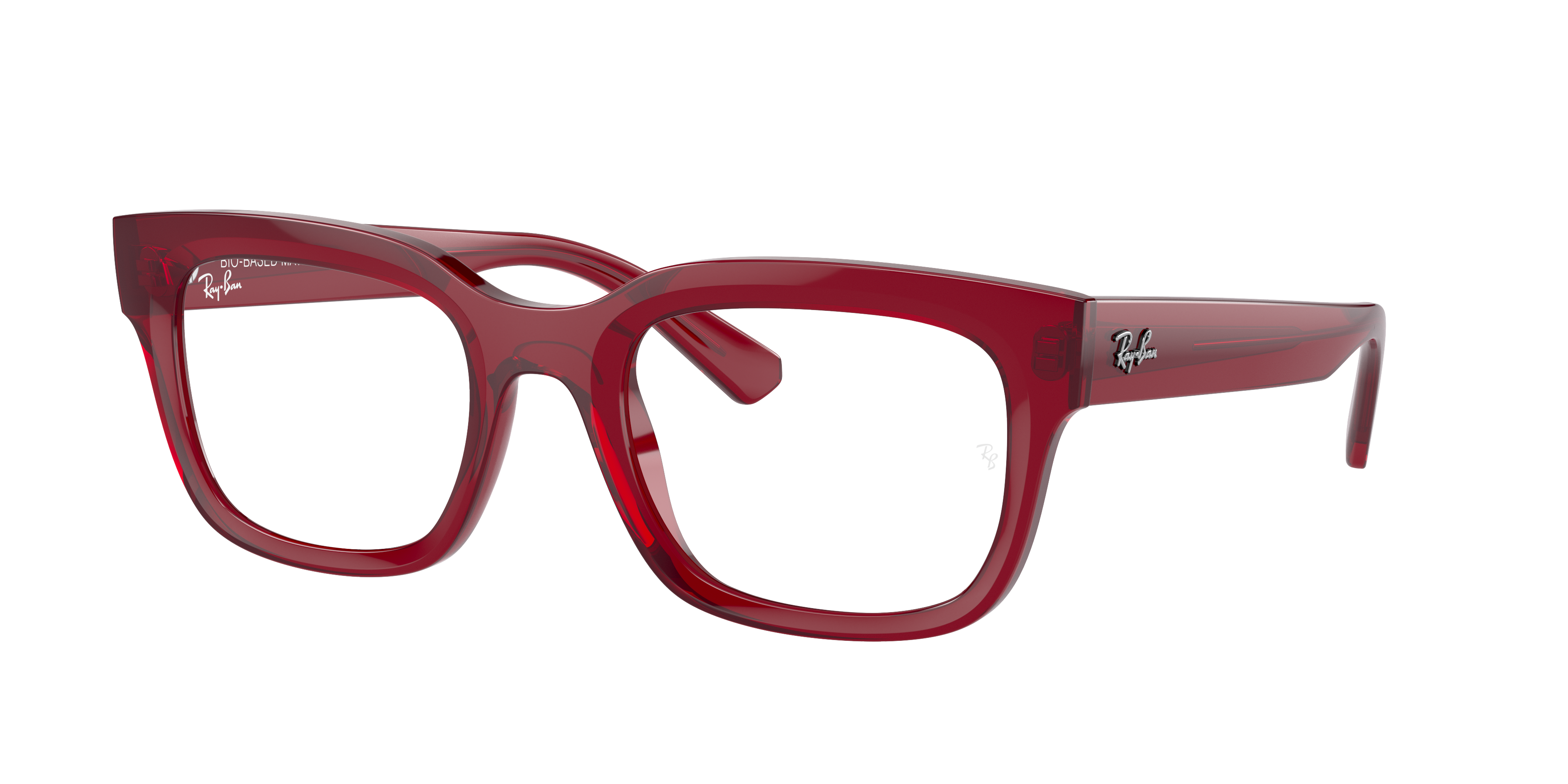 Les lunettes de vue Chad Optics Bio-based avec monture Rouge ...