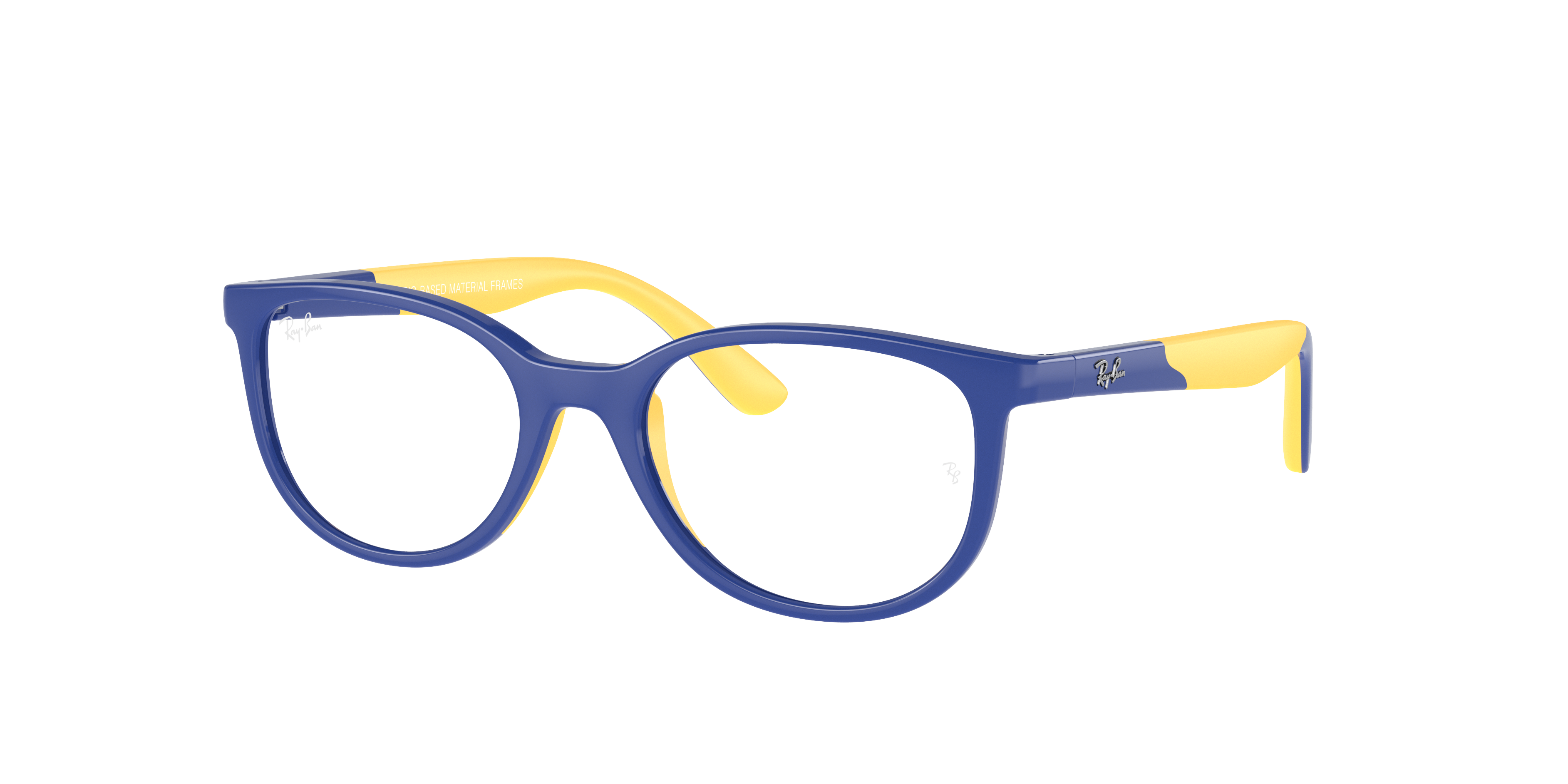 Rb1622 Optics Kids Bio-based Eyeglasses with Blue On Yellow Frame ...