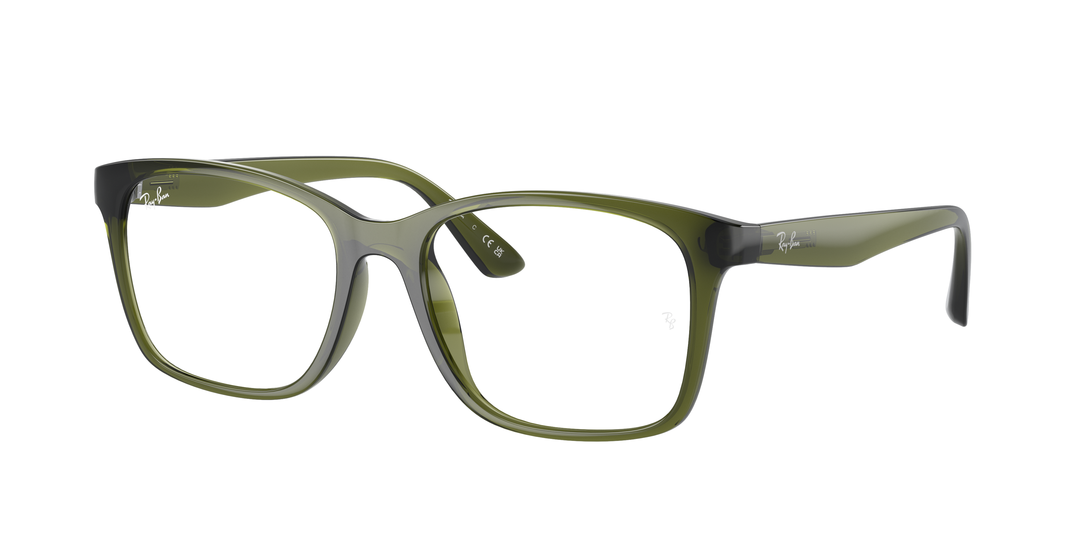 Rb7059 Optics Eyeglasses with Transparent Olive Frame - RB7059D | Ray-Ban®