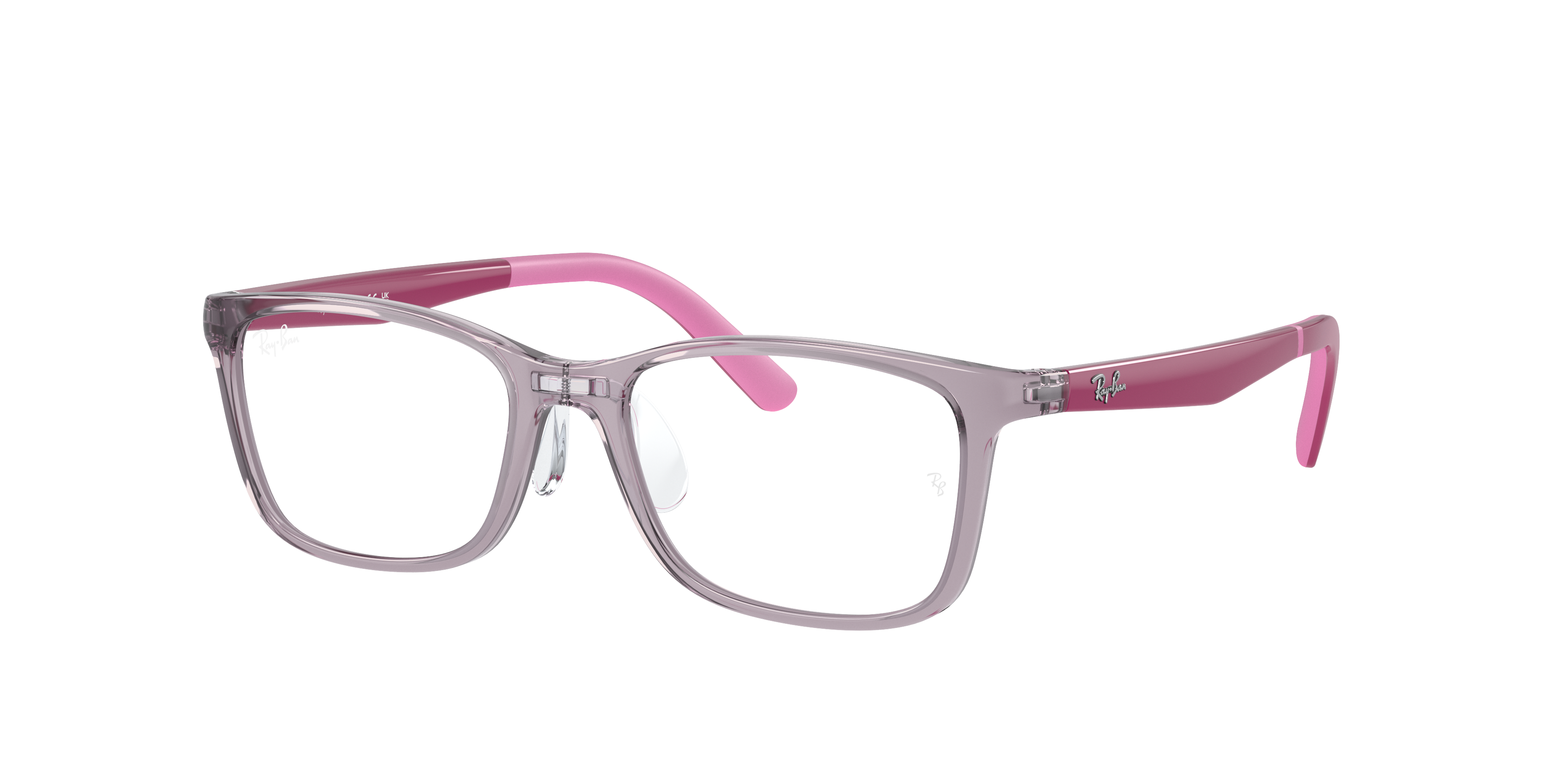 Rb1626d Optics Kids Eyeglasses with Polished Transparent Pink Frame (49 ...