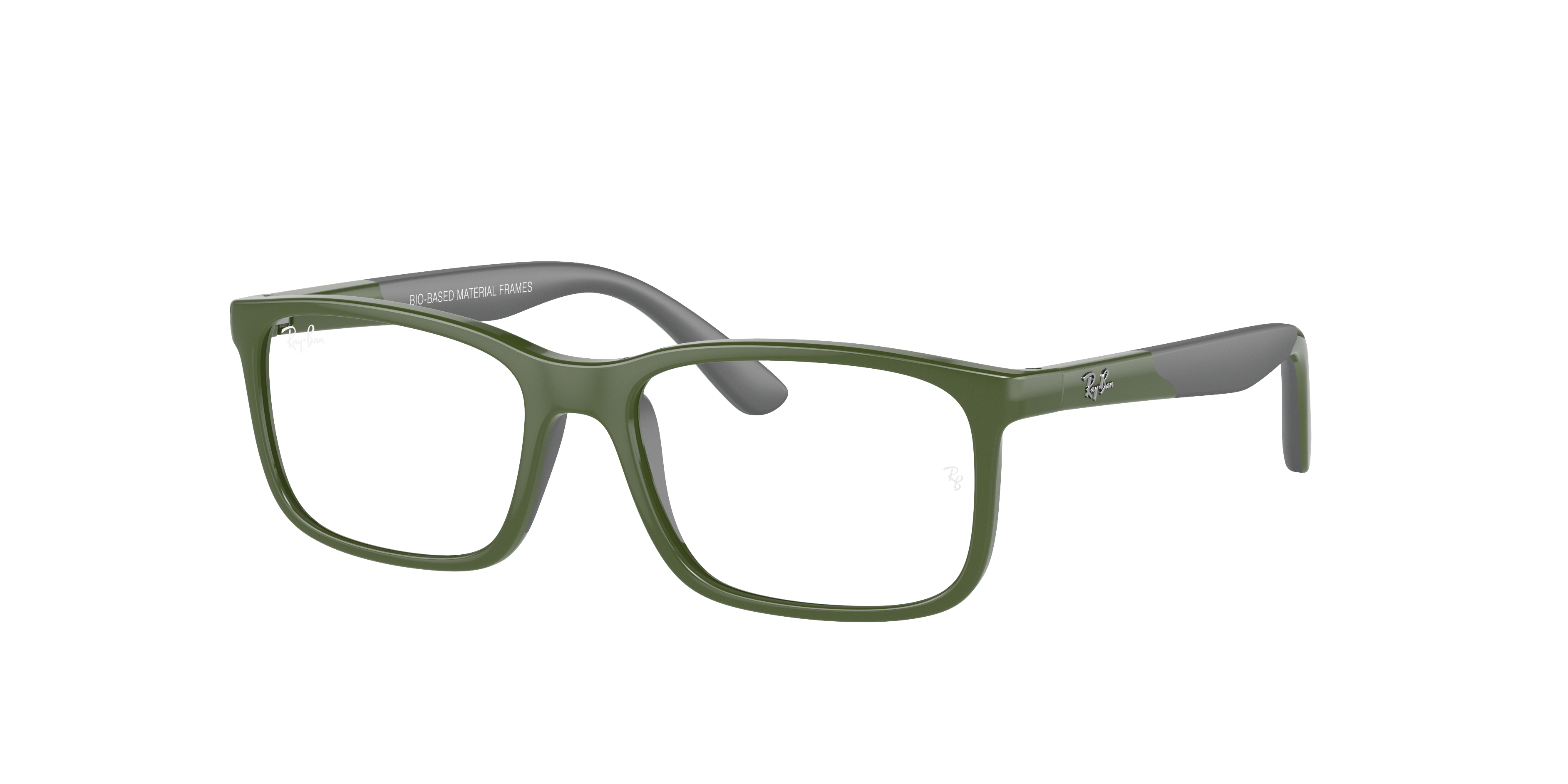 Rb1621 Optics Kids Bio-based Eyeglasses with Green On Grey Frame ...