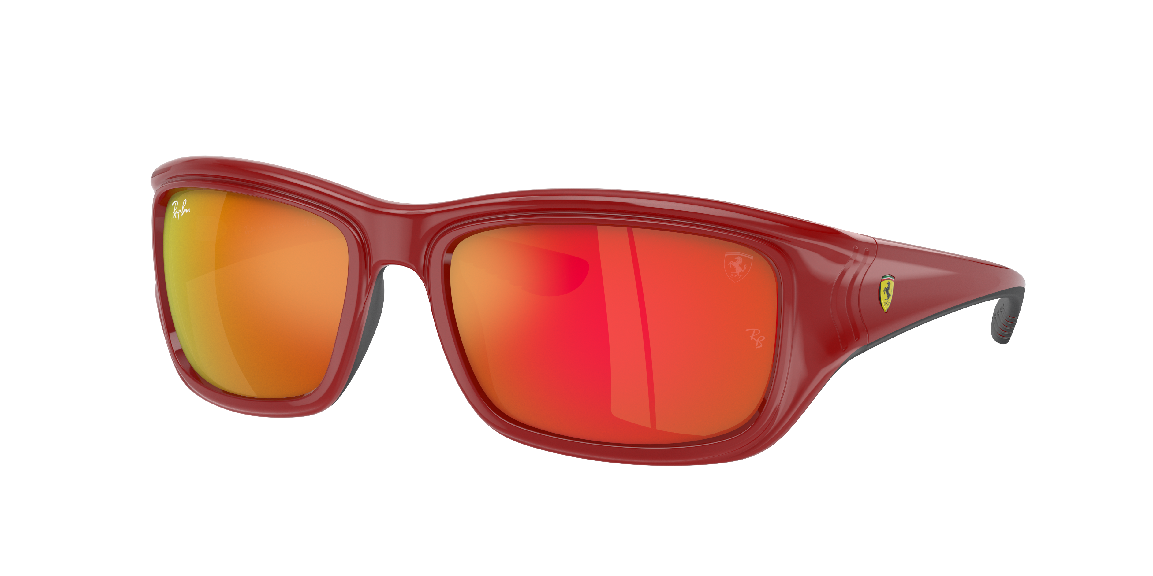 Polished Red On Black Sunglasses in Orange (59-19) and Rb4405m Scuderia ...