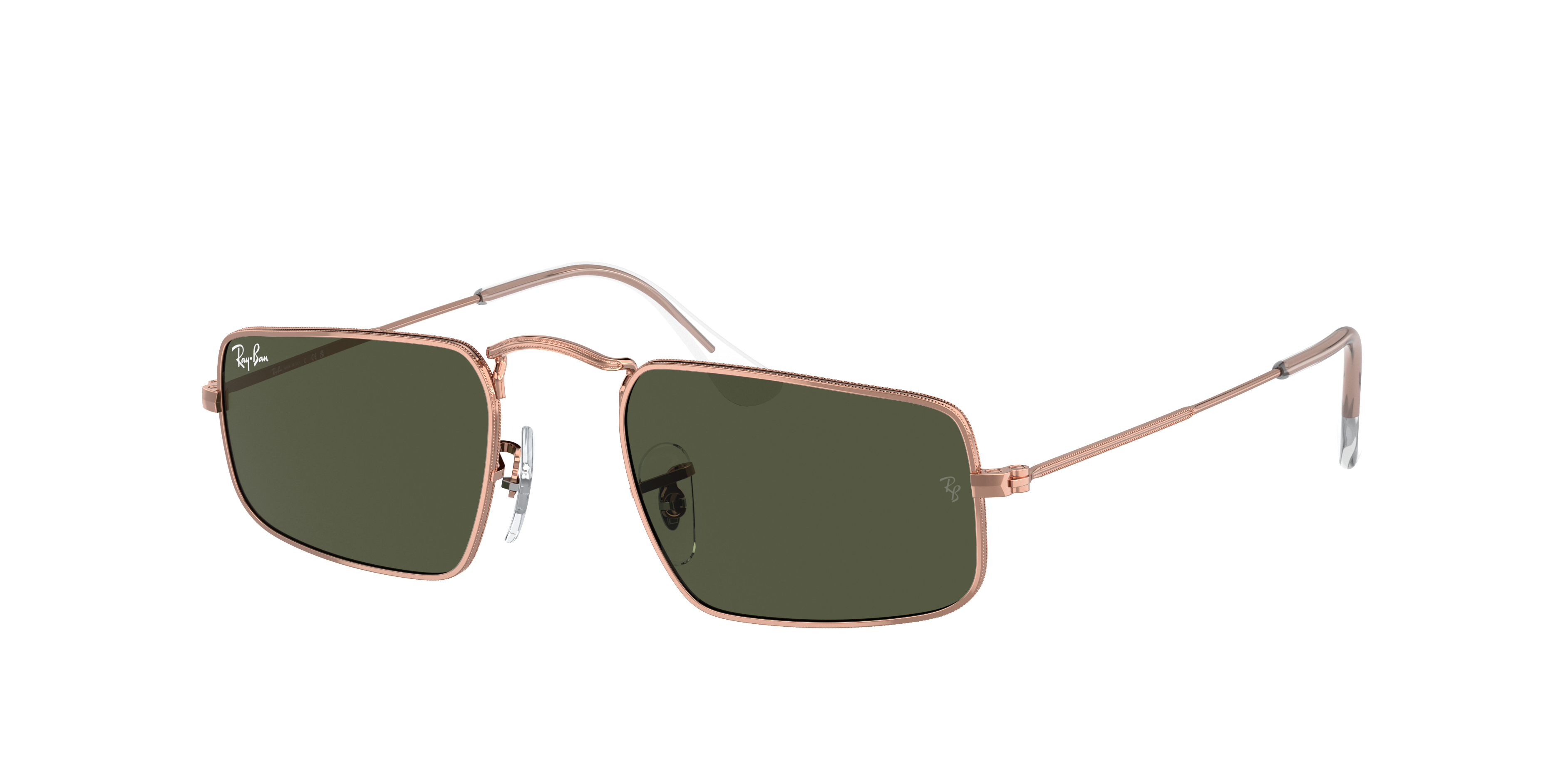 Julie Rose Gold Sunglasses in Rose Gold and Green - RB3957 | Ray-Ban®