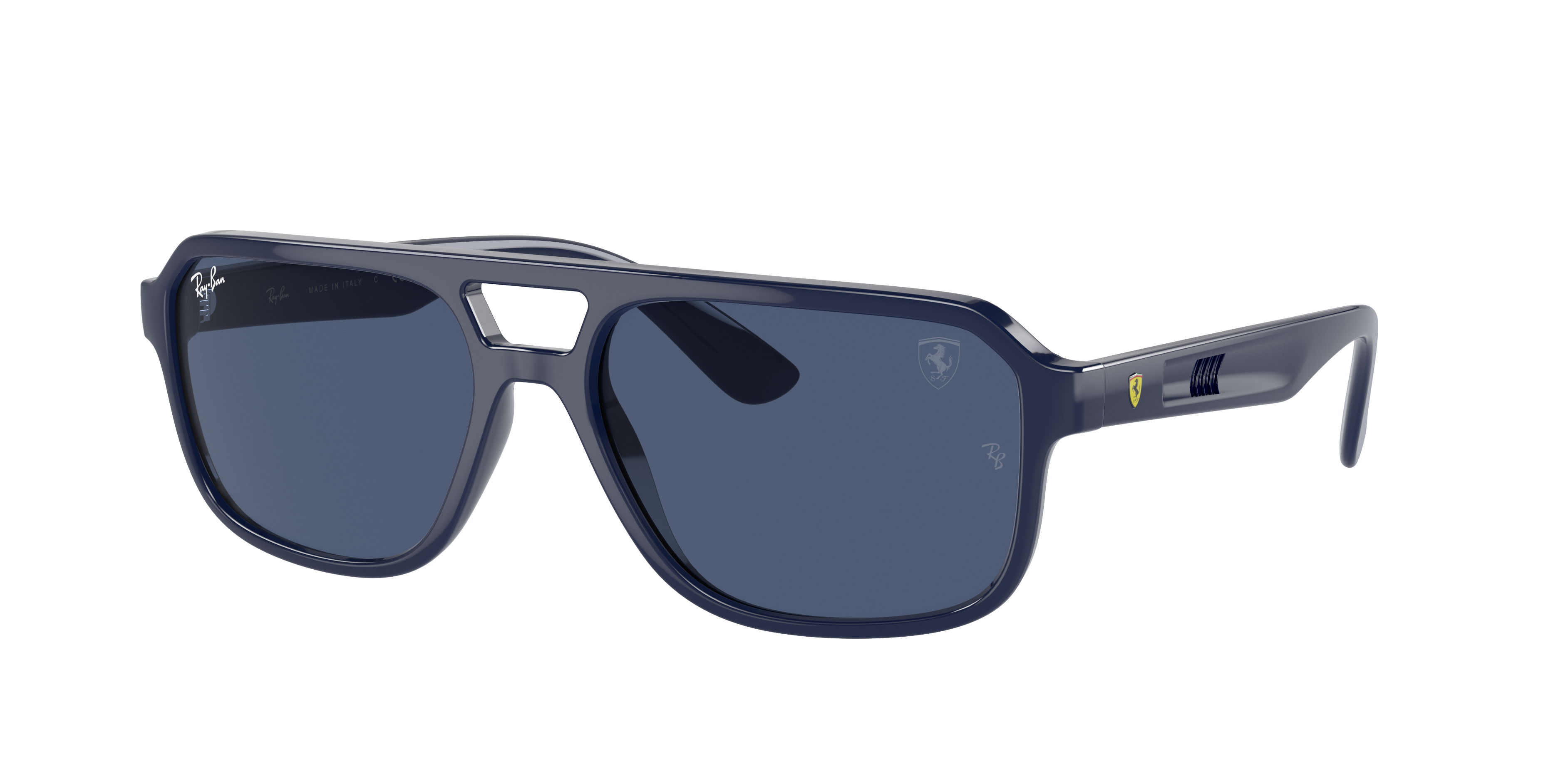 Blue Sunglasses in Dark Blue and Rb4414m Scuderia Ferrari Collection ...