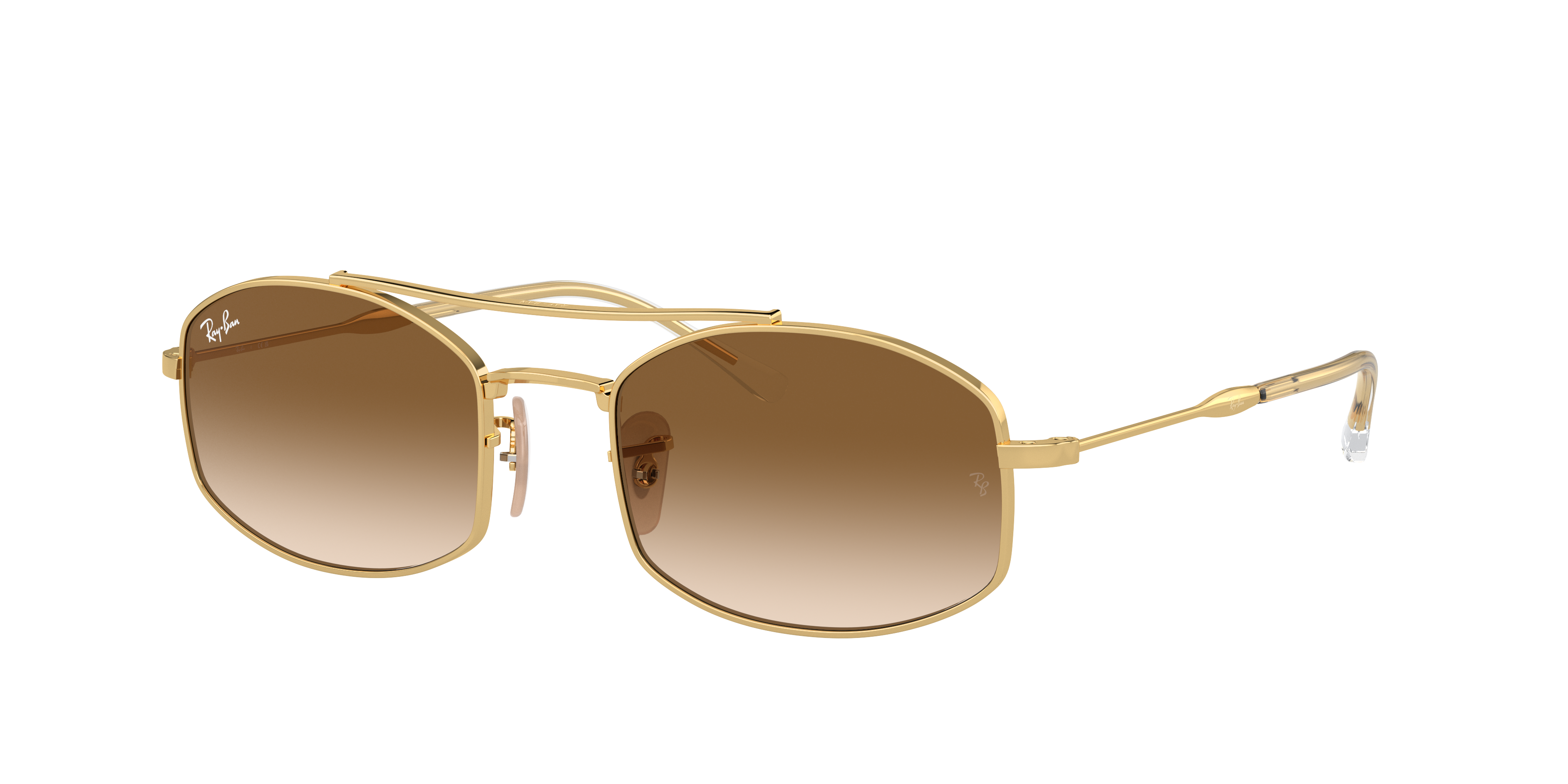 Arista Gold Sunglasses in Light Brown and Rb3719 - RB3719 | Ray-Ban®