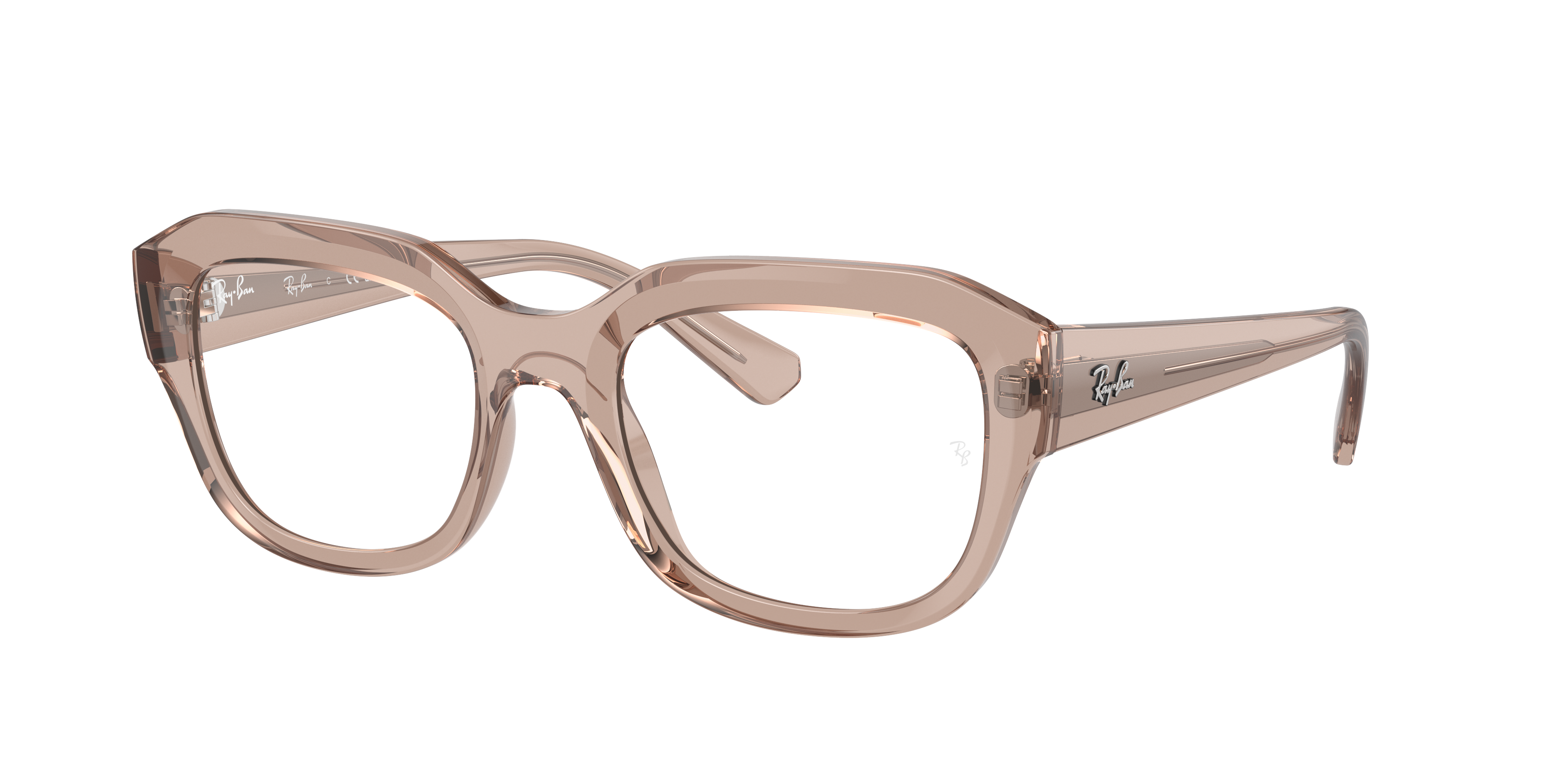 Leonid Optics Bio-based Eyeglasses with Transparent Light Brown Frame ...