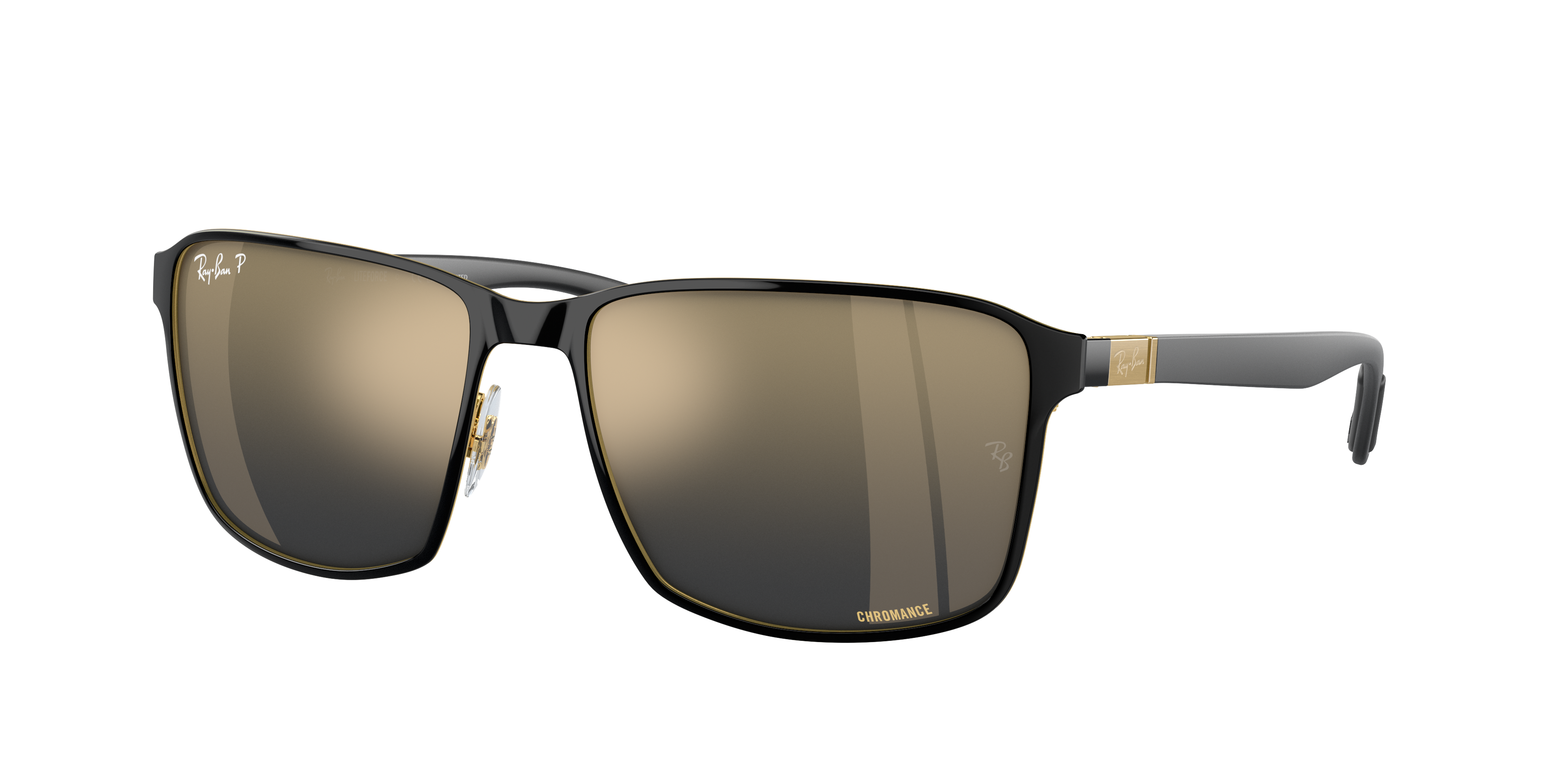 Rb3721ch Chromance Sunglasses in Black On Gold and Blue/Gold - RB3721CH ...