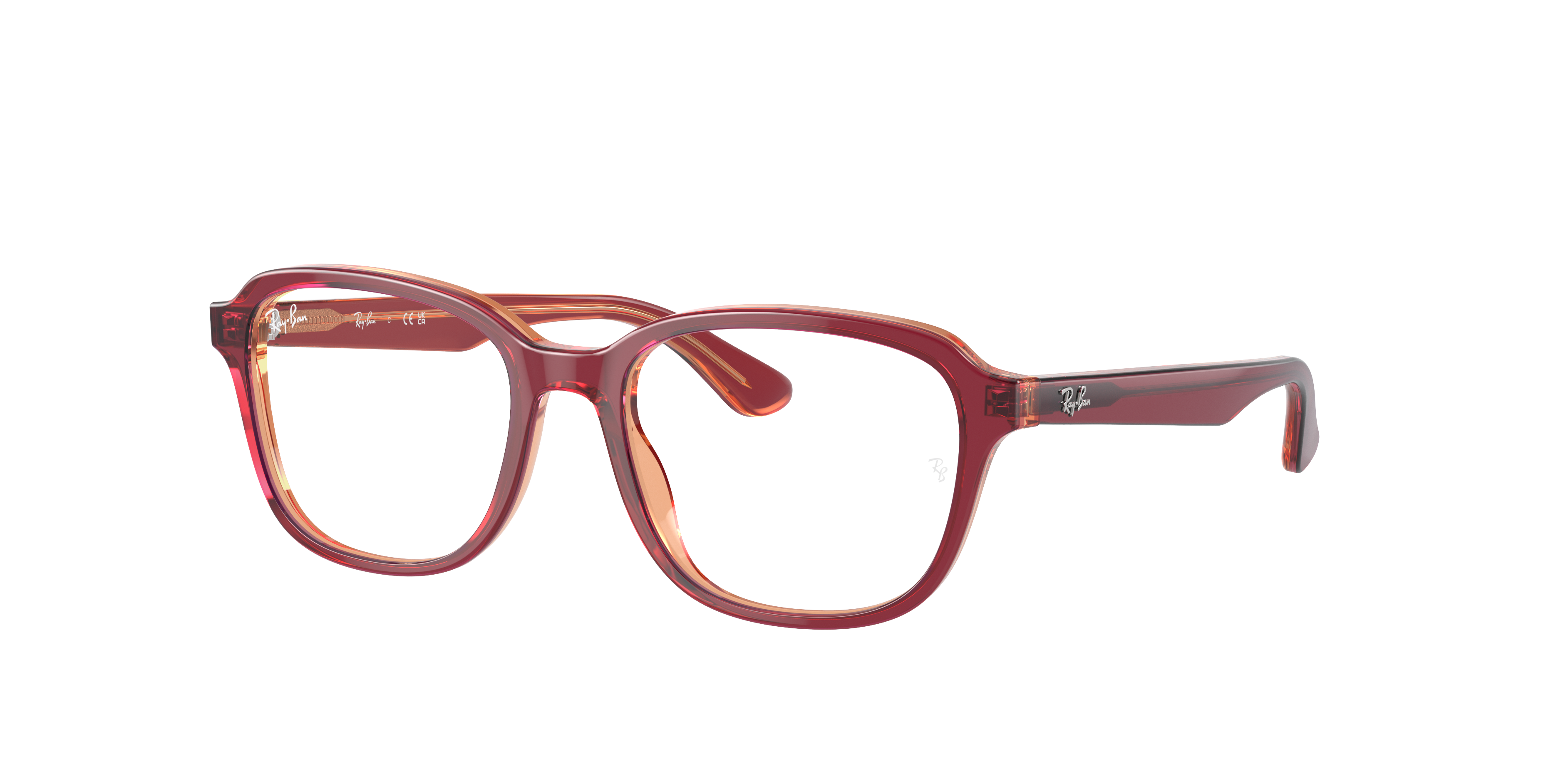 Rb1627 Optics Kids Eyeglasses with Top Red & Violet & Orange Frame ...