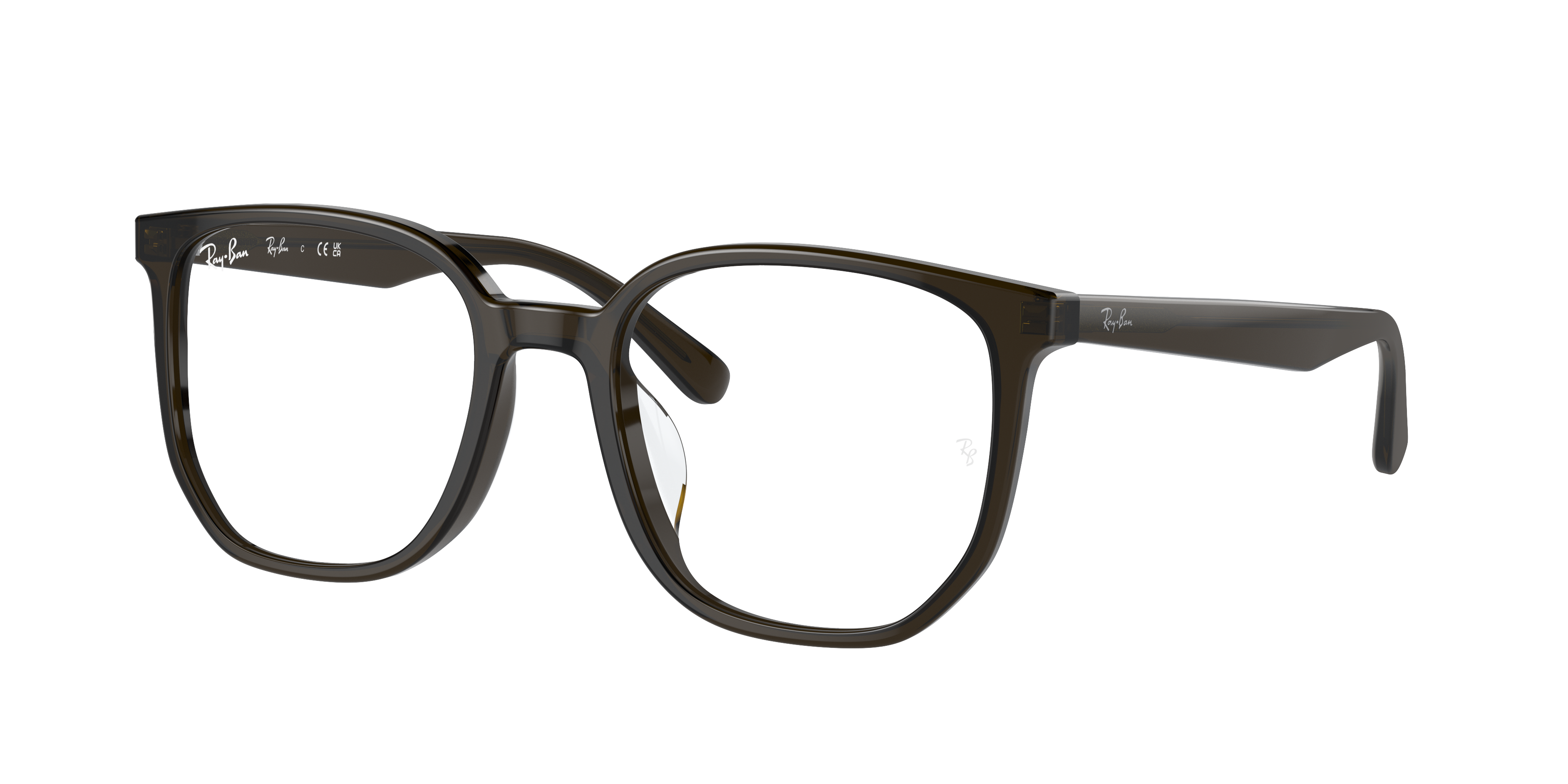 Rb5411d Optics Eyeglasses with Polished Transparent Green Frame ...