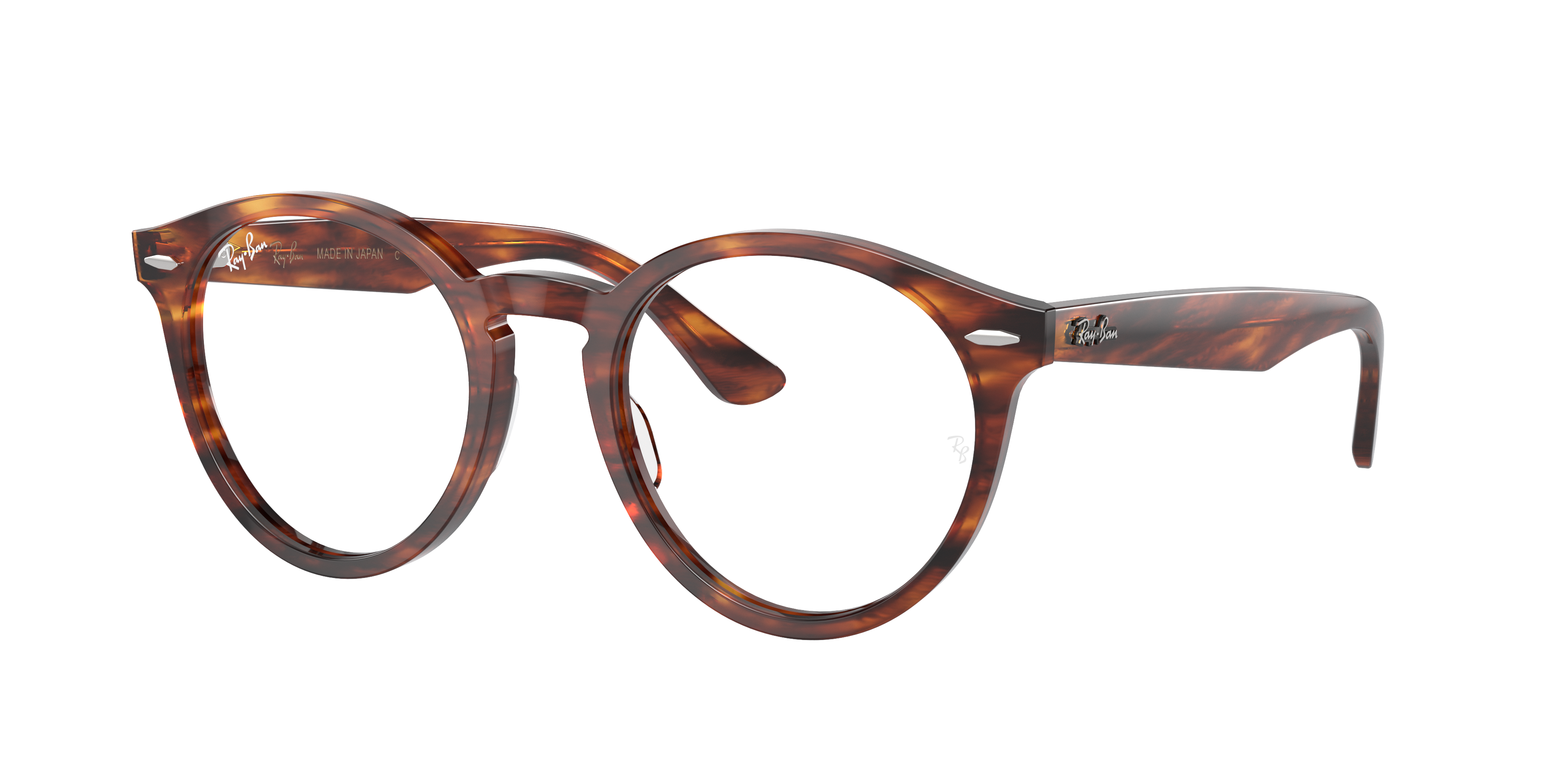 Larry Optics Eyeglasses with Striped Havana Frame - RB7680V | Ray-Ban® US