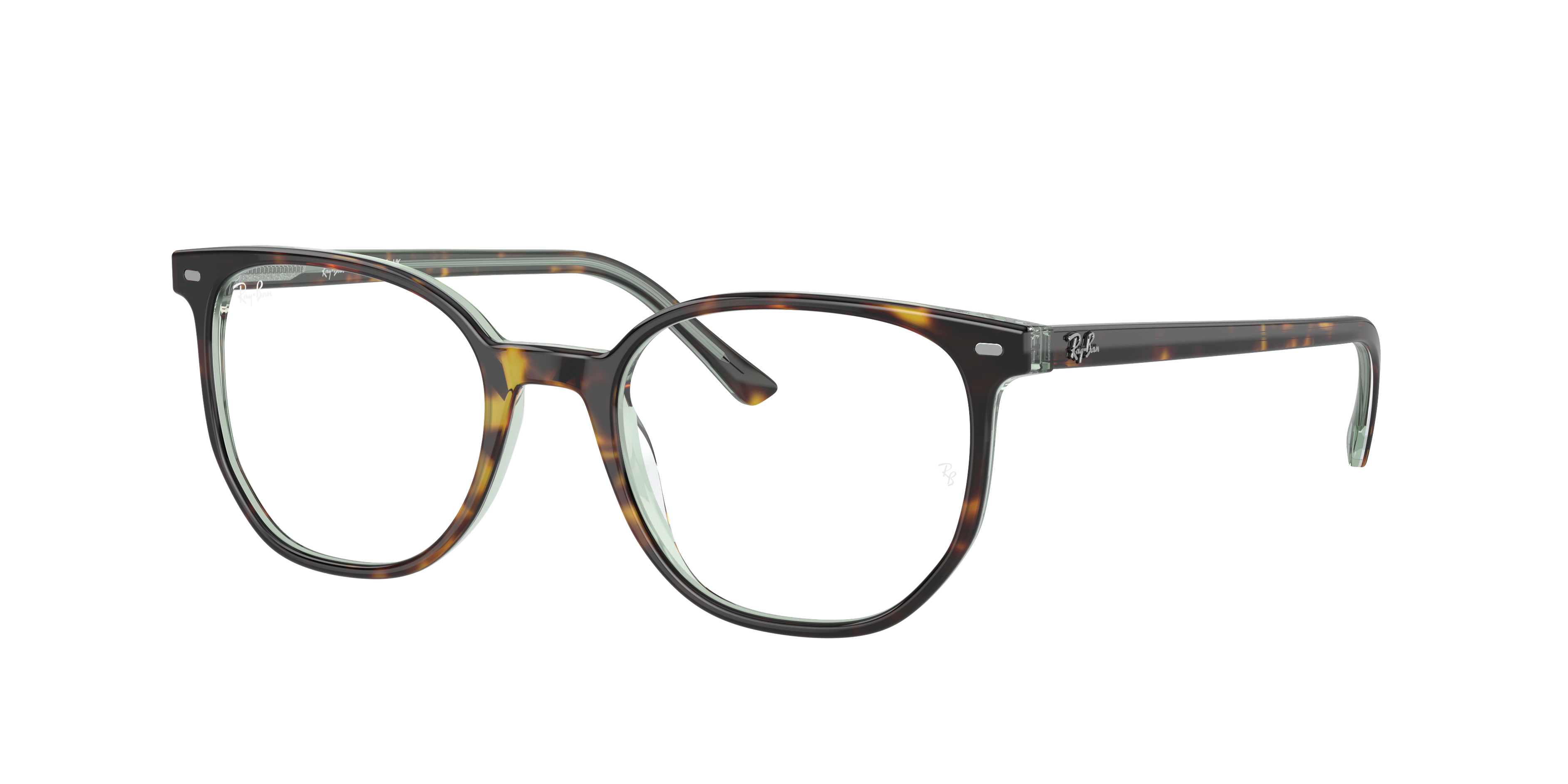 Elliot Optics Les lunettes de vue Havana sur Vert transparent avec ...