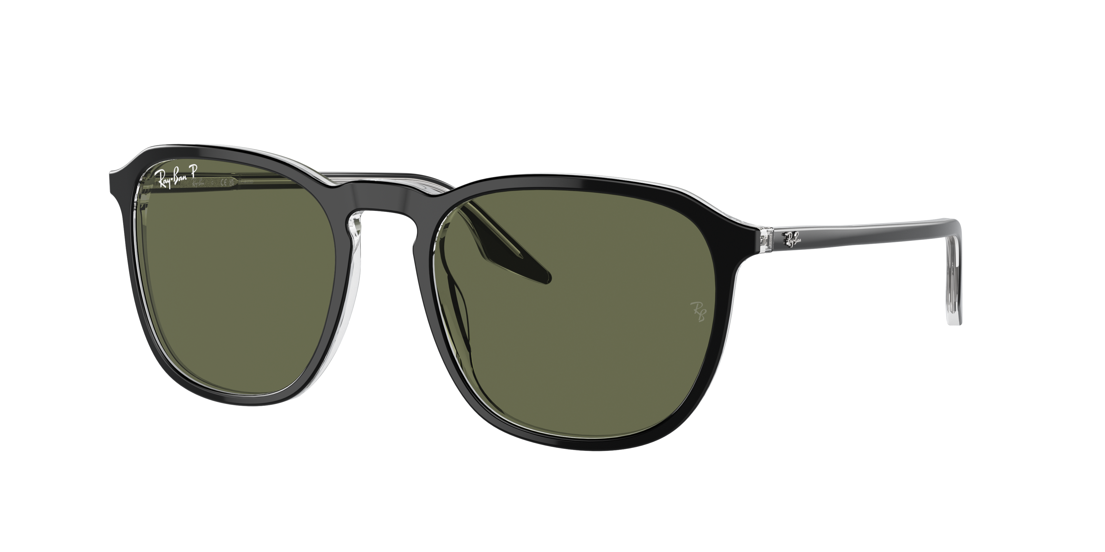 Rb2203 Sunglasses in Black On Transparent and Green - RB2203F | Ray-Ban® US