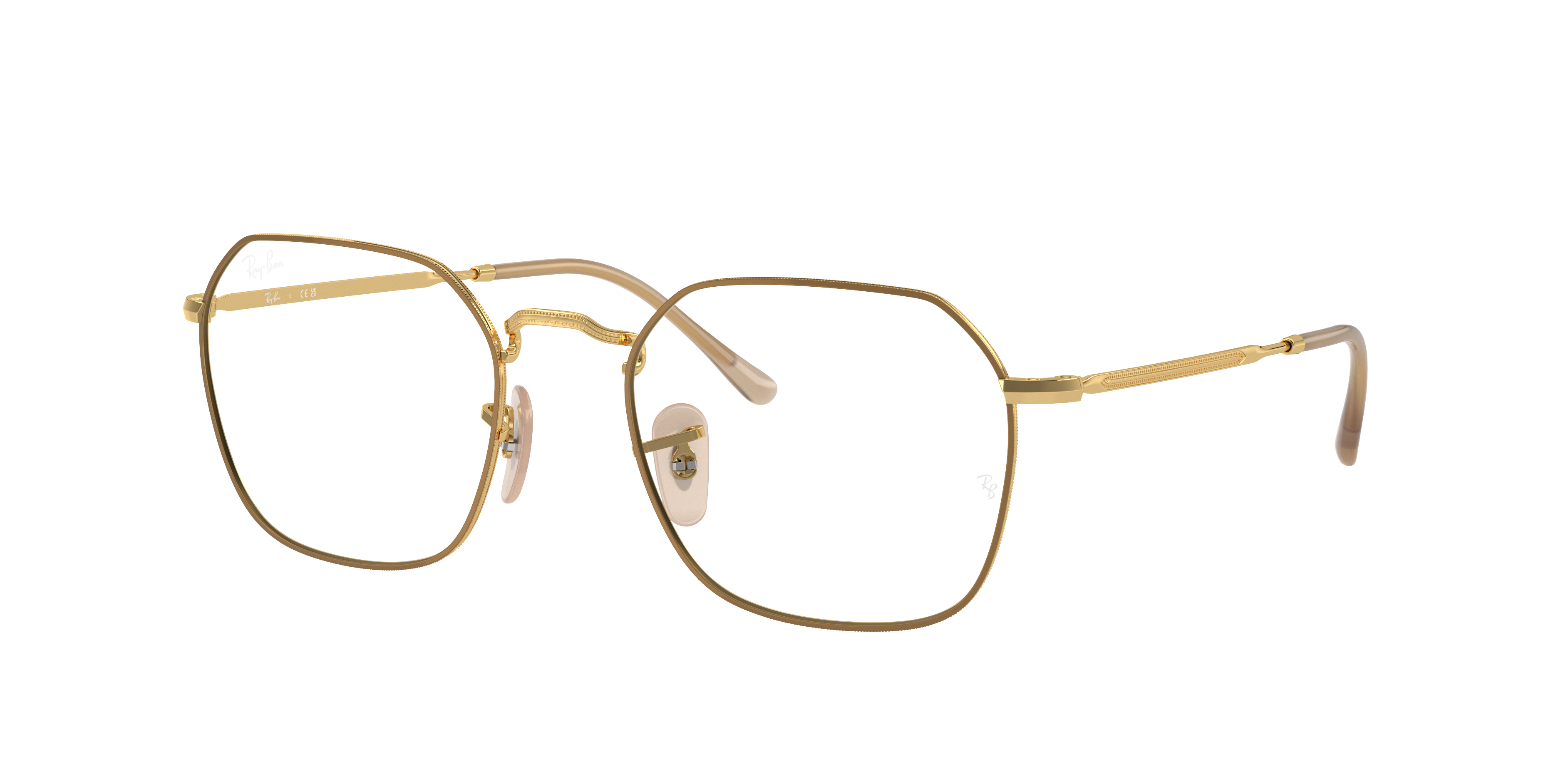 Jim Optics Eyeglasses with Beige On Gold Frame - RB3694V | Ray-Ban®