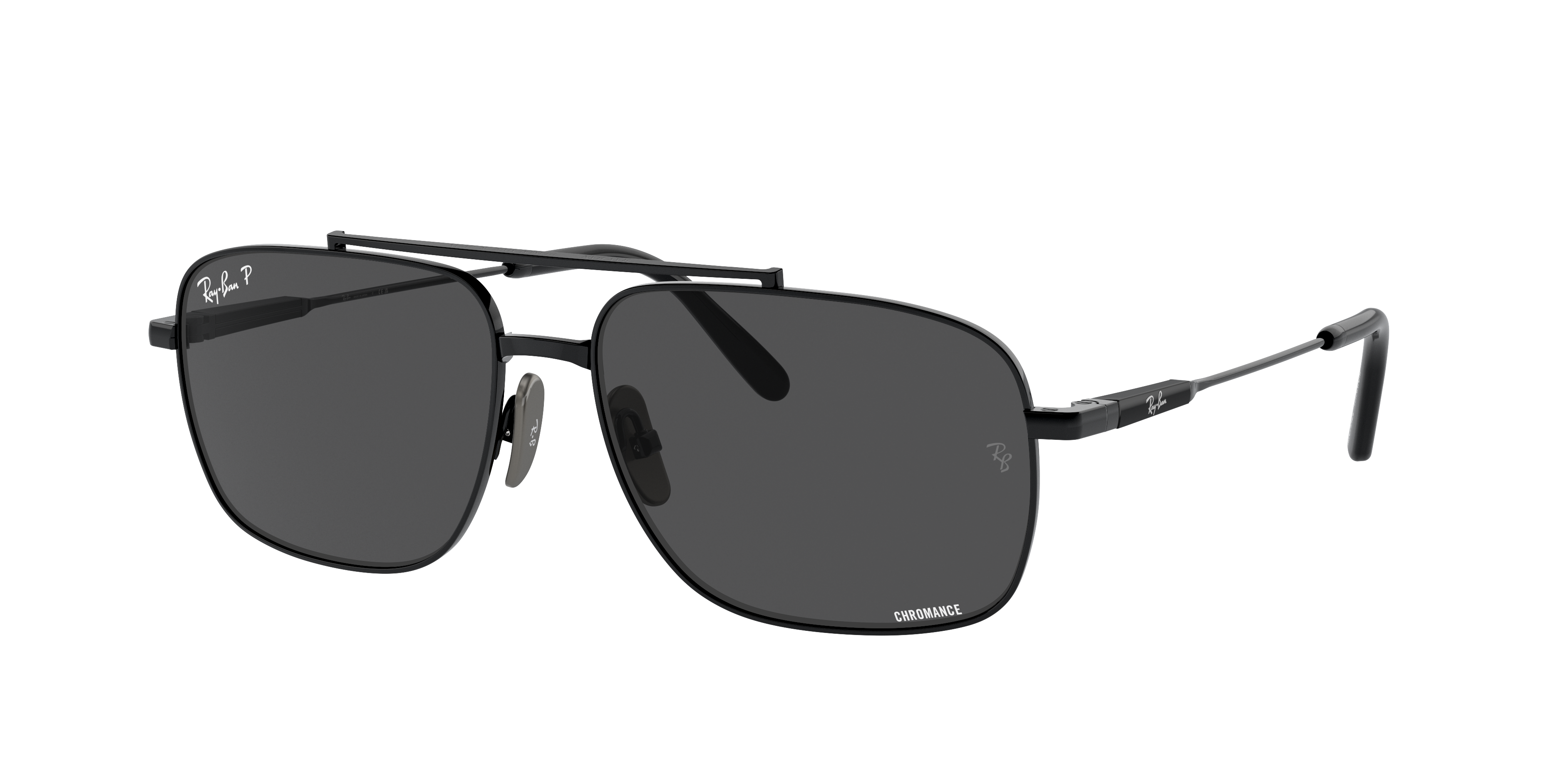 Lentes de sol Michael Titanium en Negro y Gris Oscuro - RB8096 | Ray ...