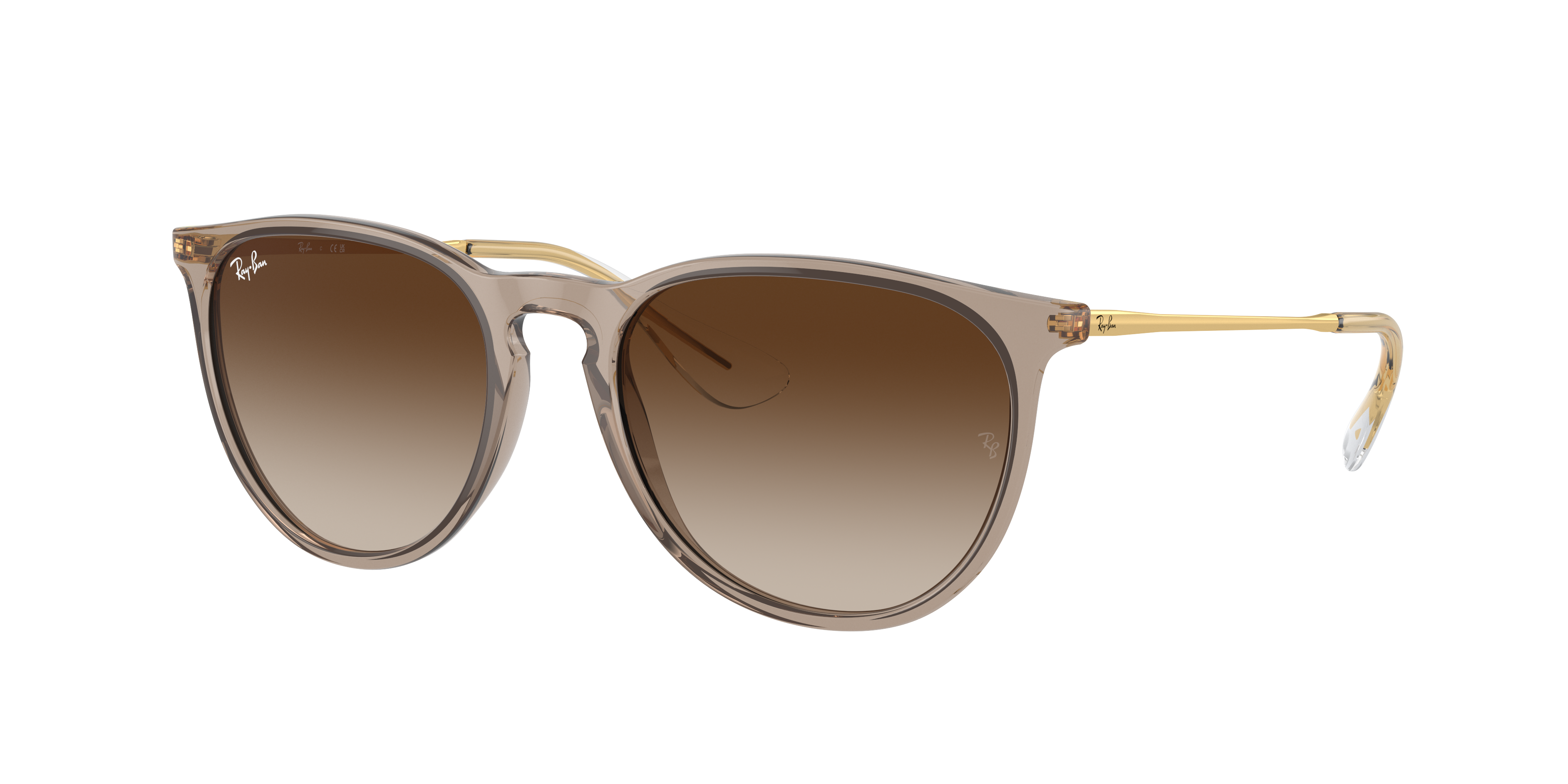 Transparent Light Brown Sunglasses in Brown and Erika Classic - RB4171F ...