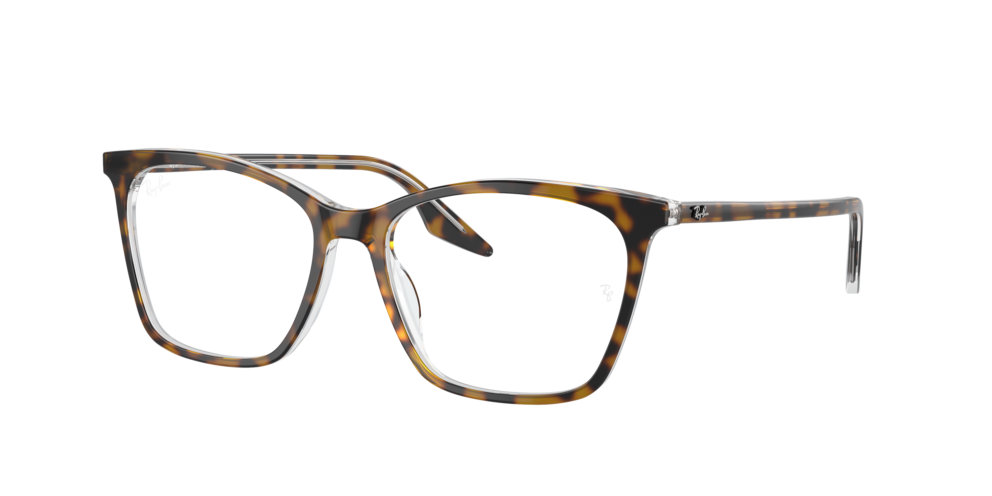 Rb5422 Optics Eyeglasses with Havana On Transparent Frame - RB5422F ...