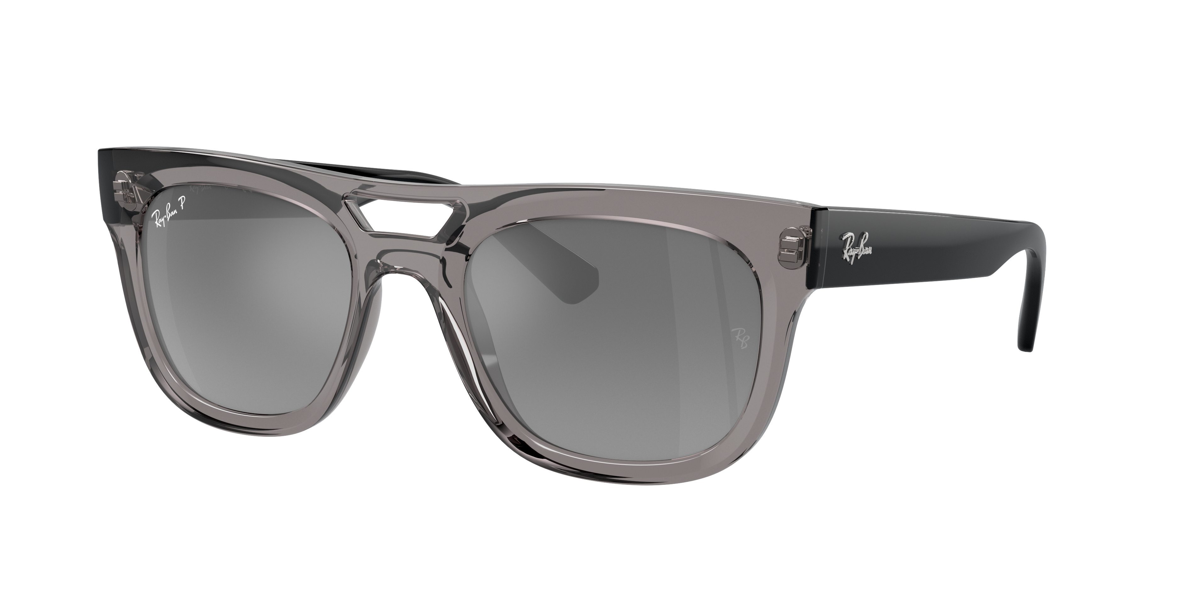 Phil Bio-based Sunglasses in Transparent Grey and Silver/Grey - RB4426 ...