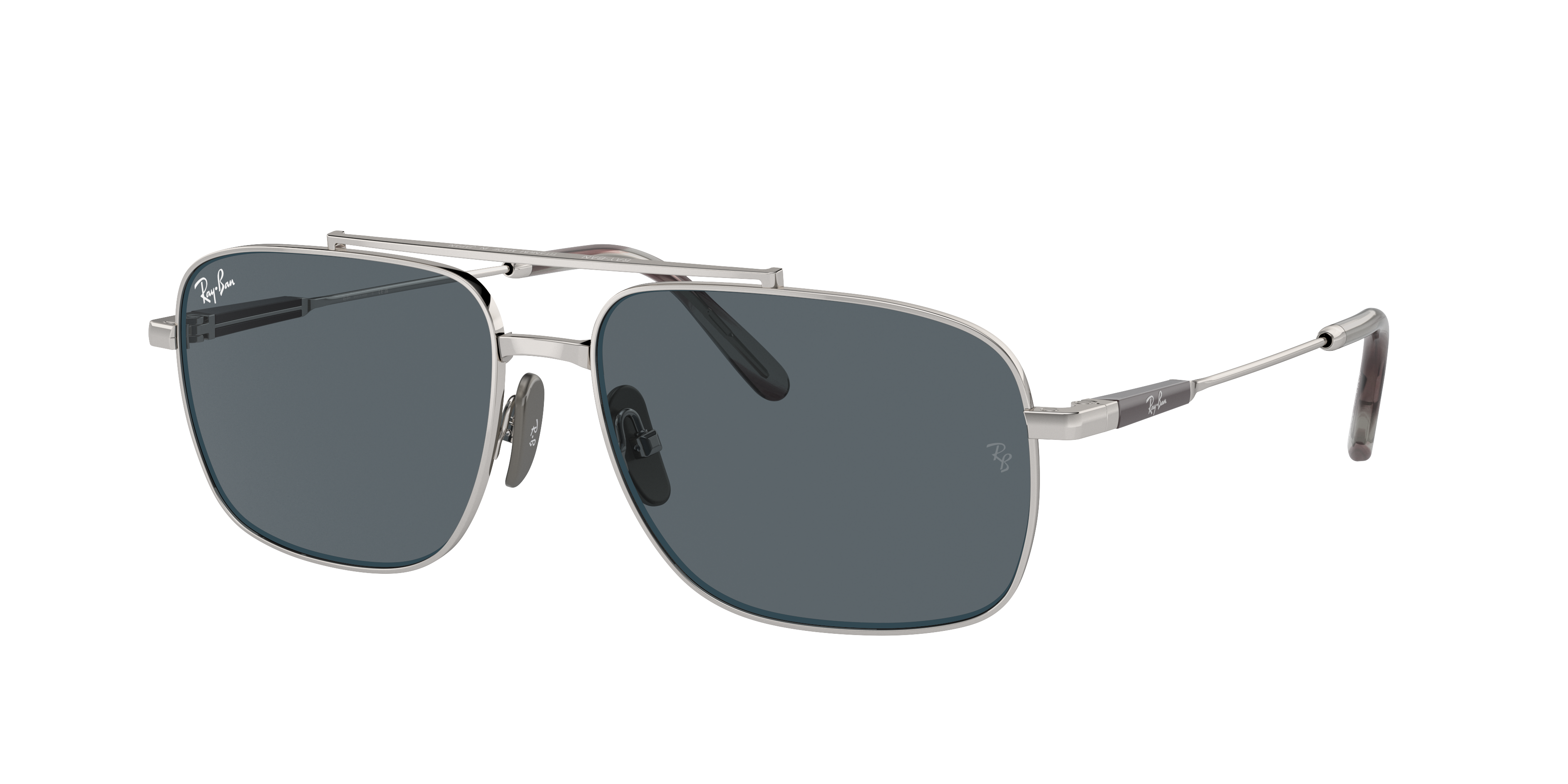 Michael Titanium Sunglasses in Silver and Blue - RB8096 | Ray-Ban® US
